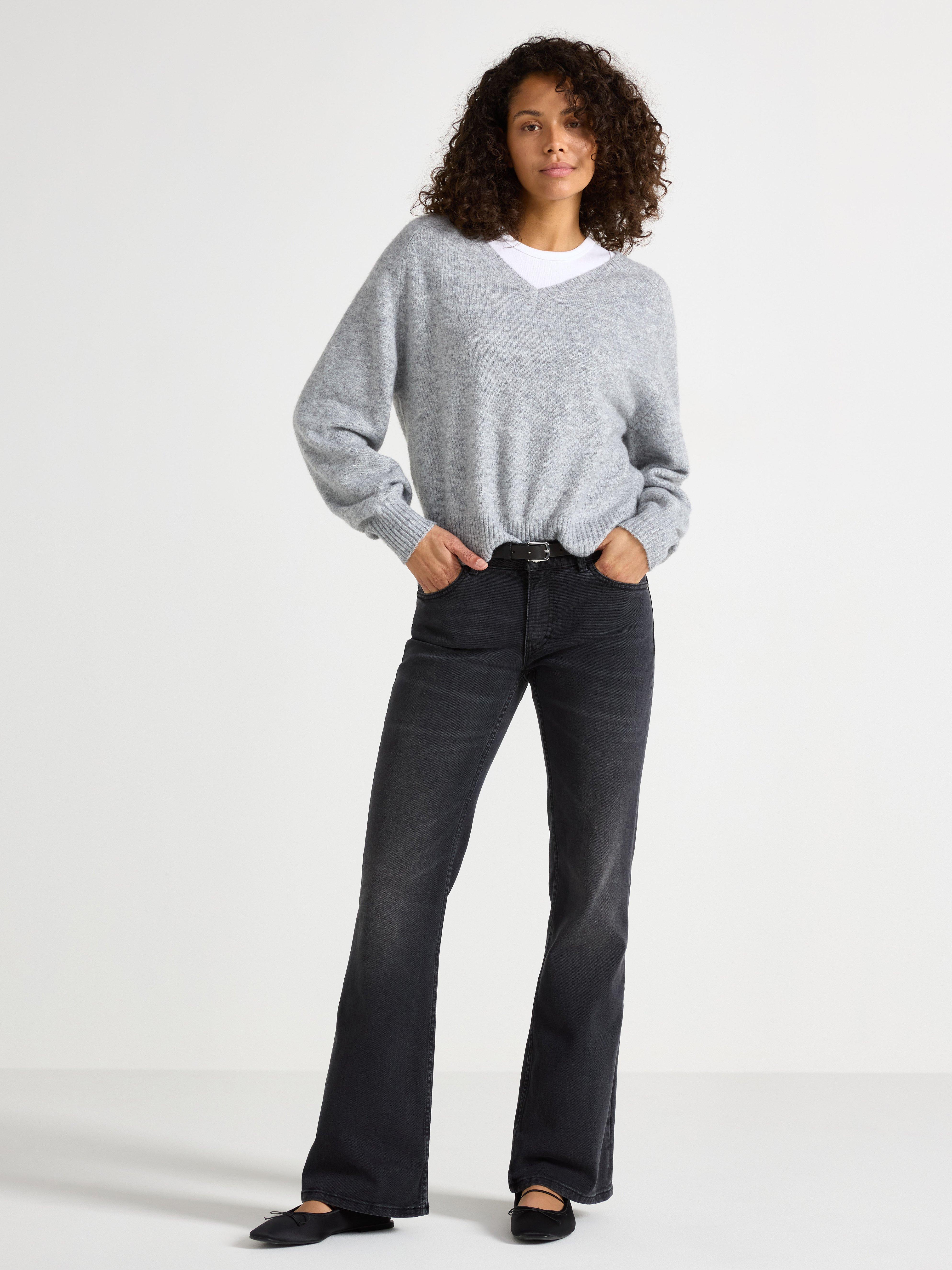 FLARE Fay stretch jeans med lav midje | Lindex