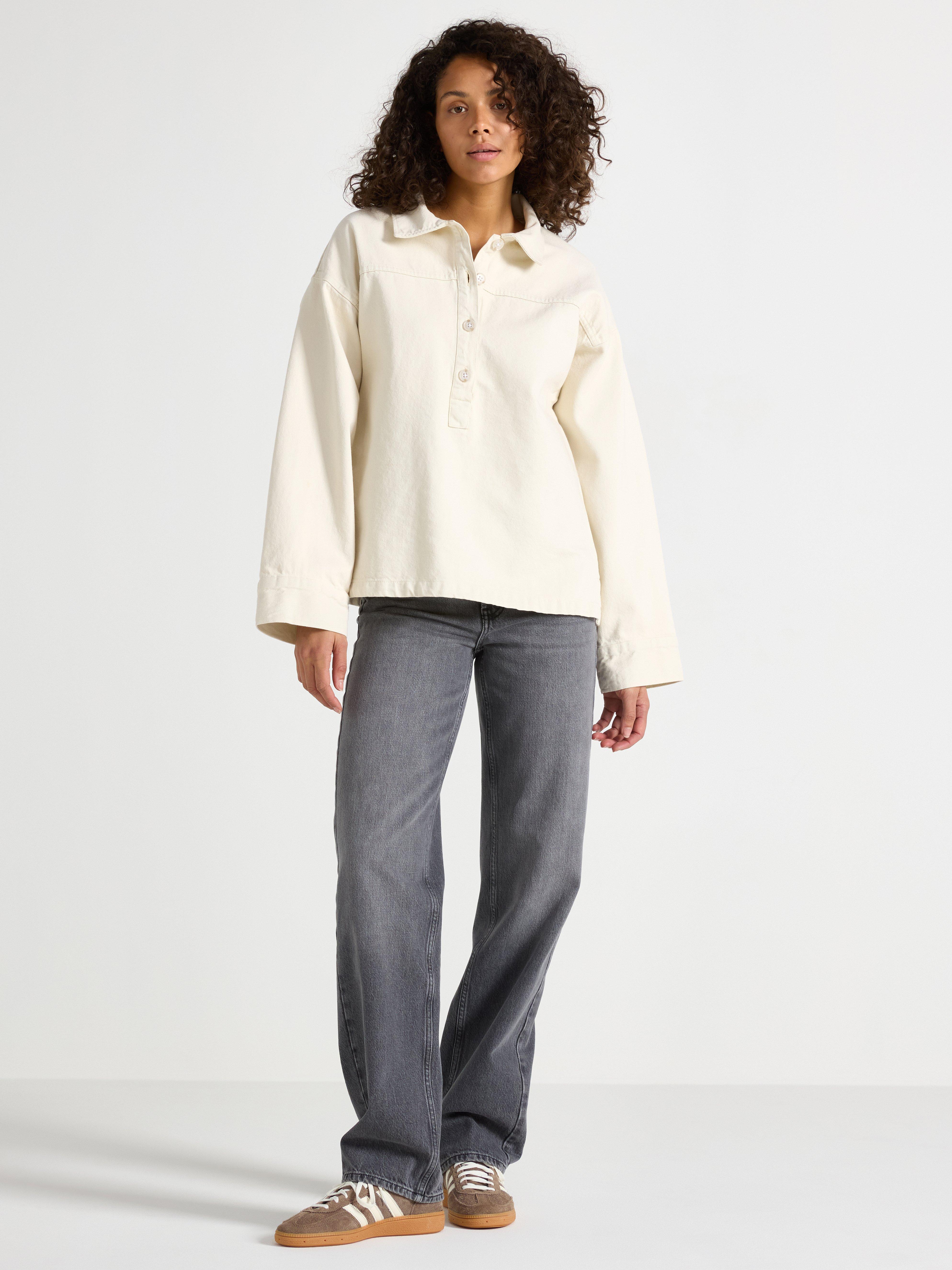 SIA Regular straight jeans with extra long leg | Lindex