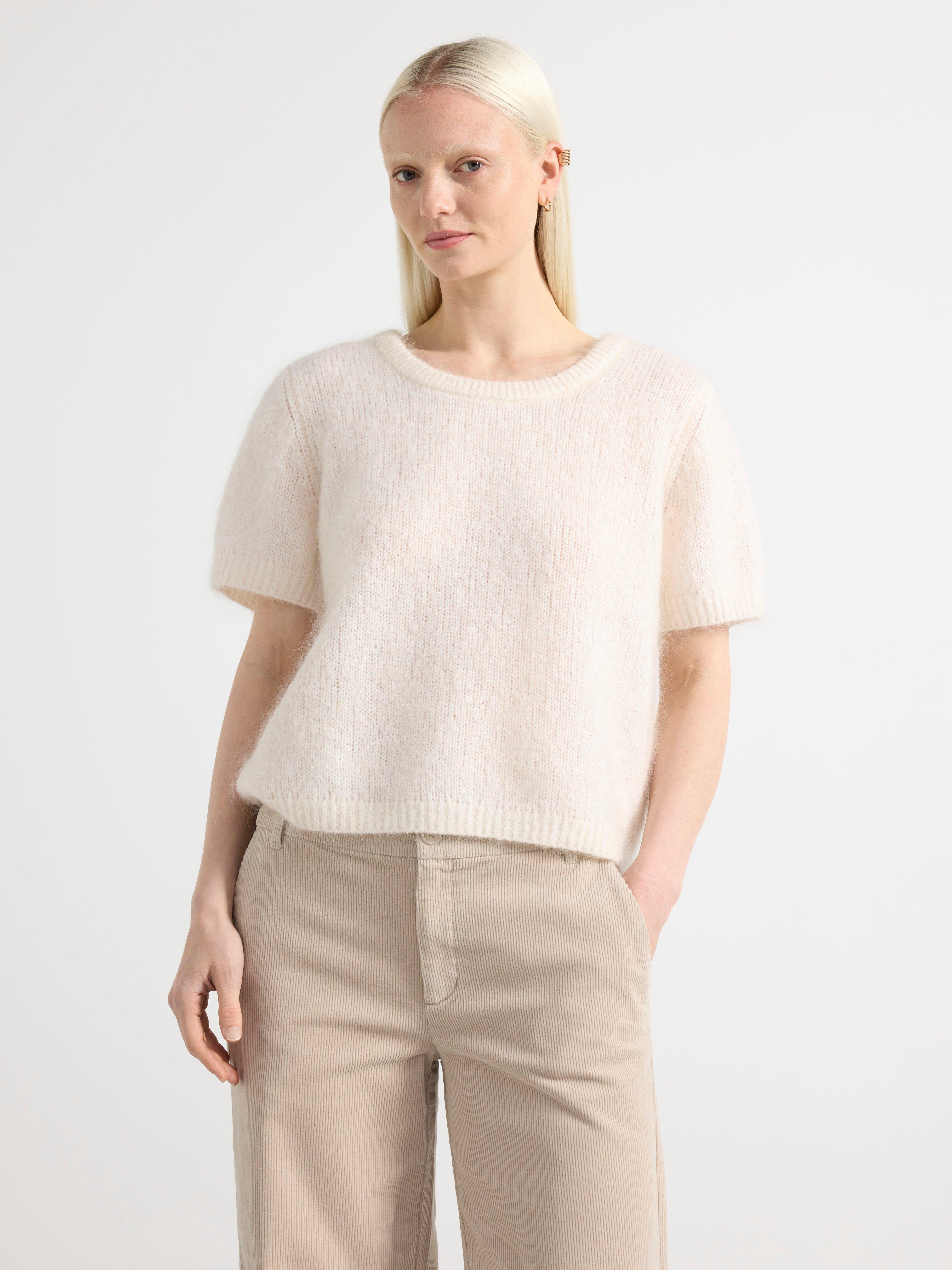 Strikket topp i mohairblanding | Lindex