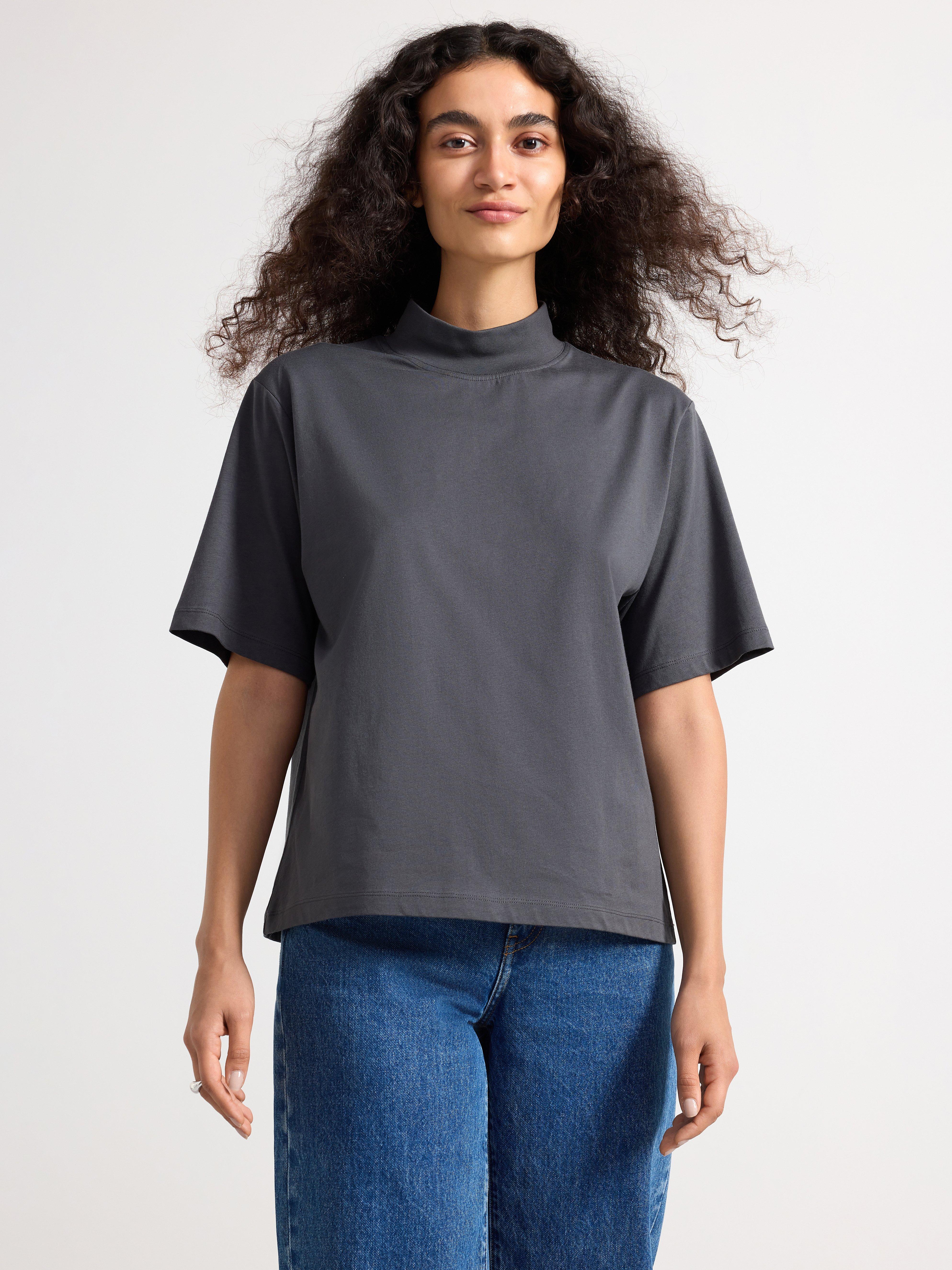 T-paita jossa puolipoolokaulus | Lindex