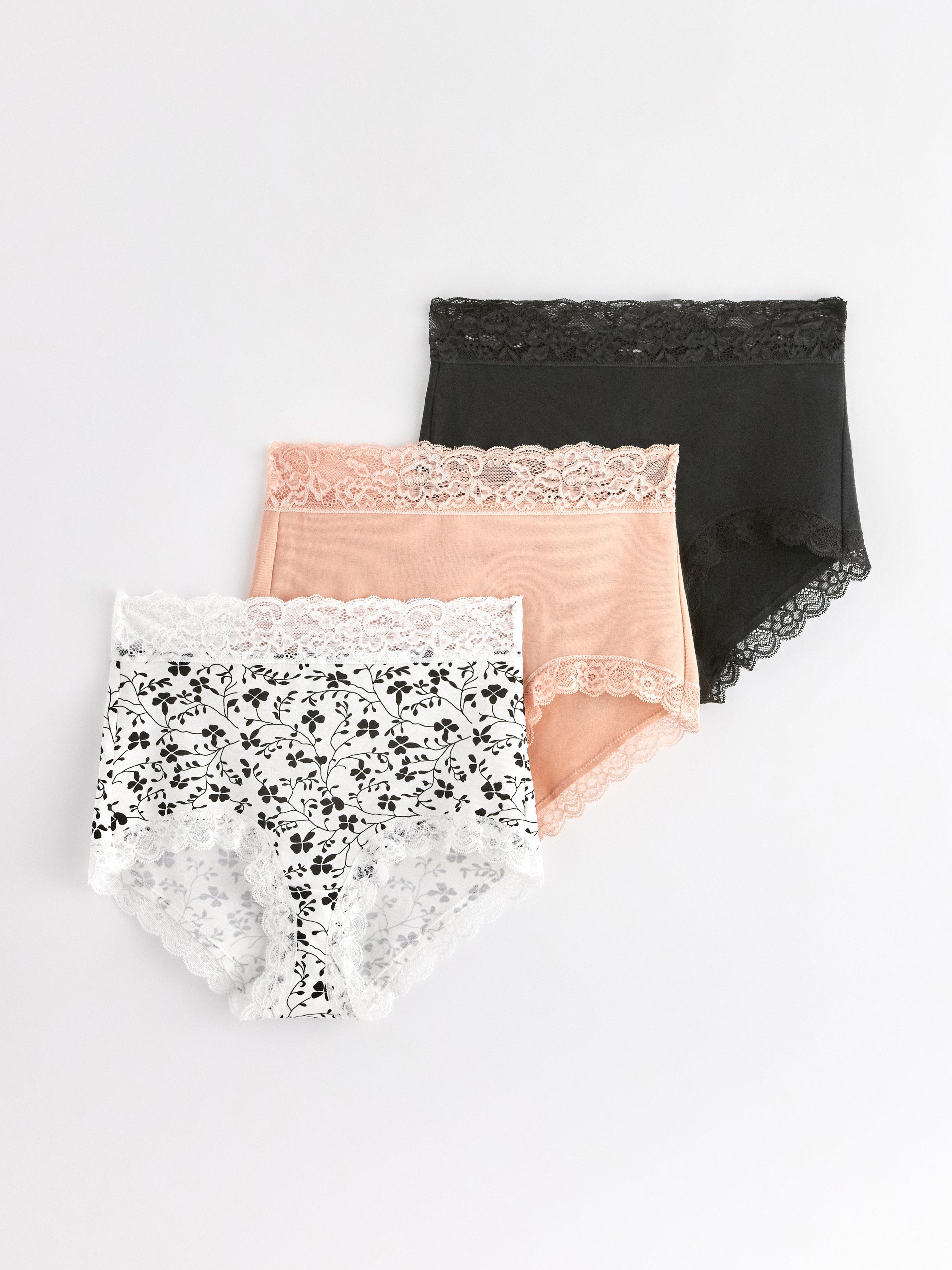 3-pack trosor med hög midja | Lindex