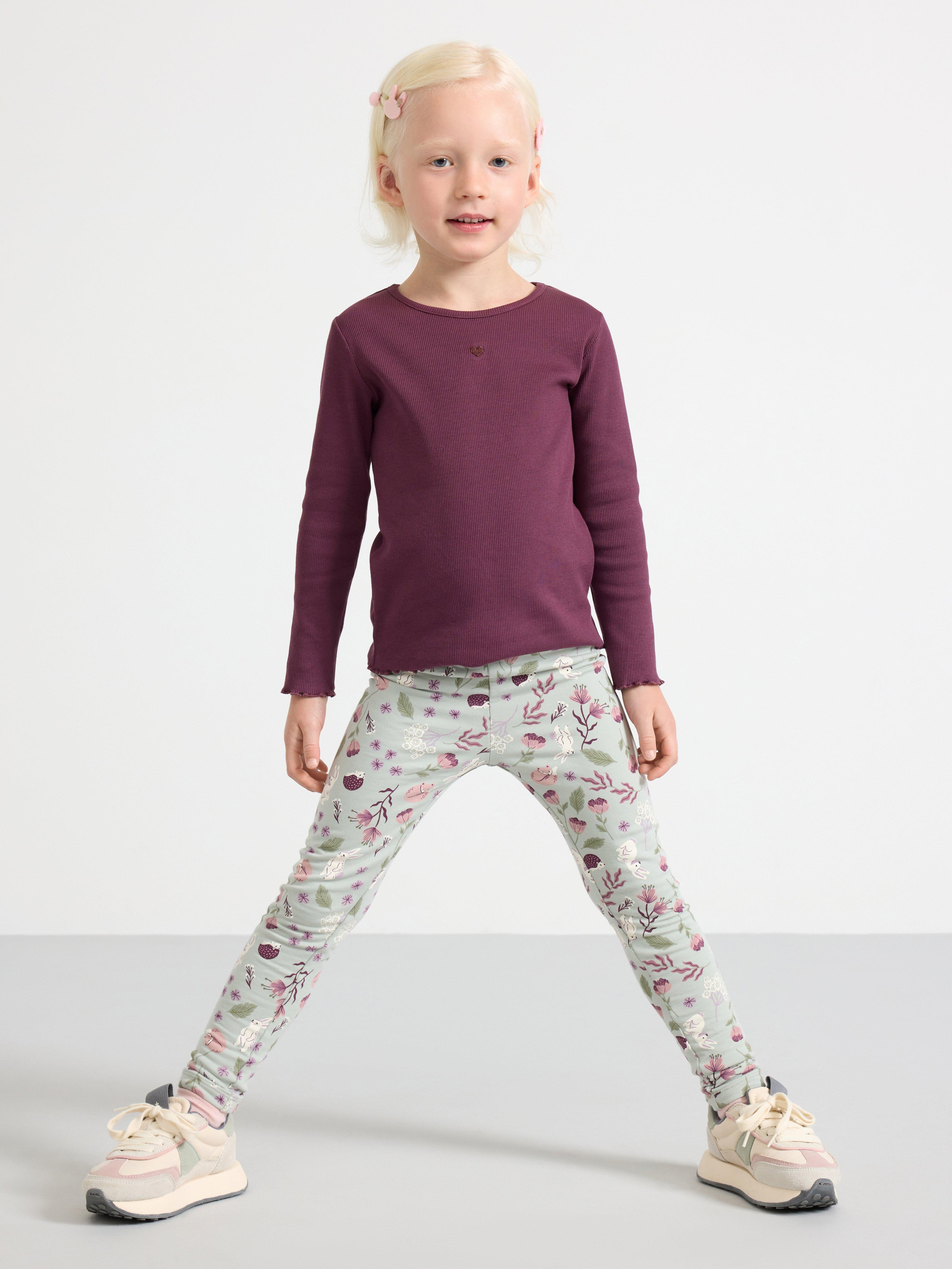 Leggings with brushed inside | Lindex