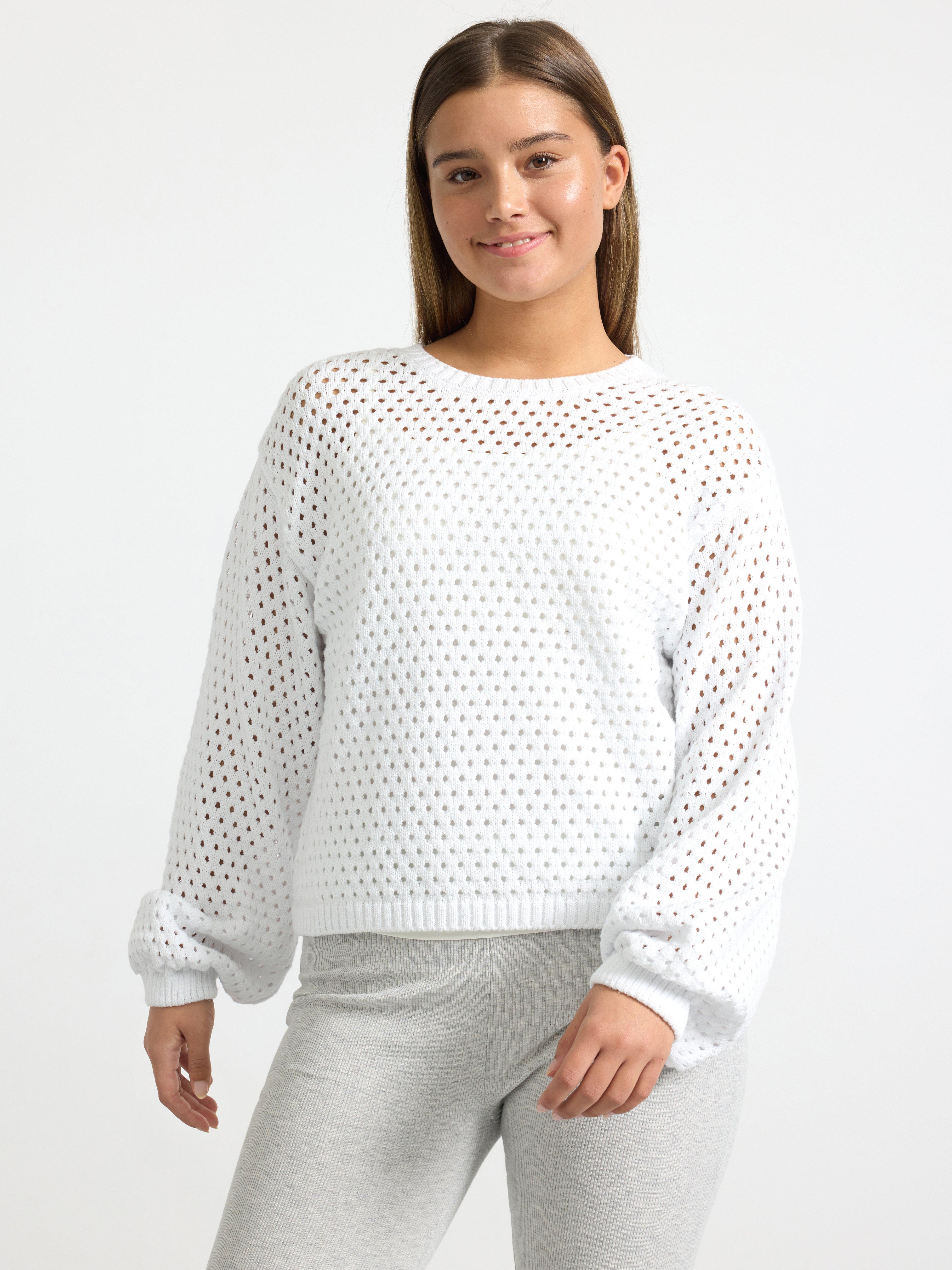 Hole-knitted jumper | Lindex