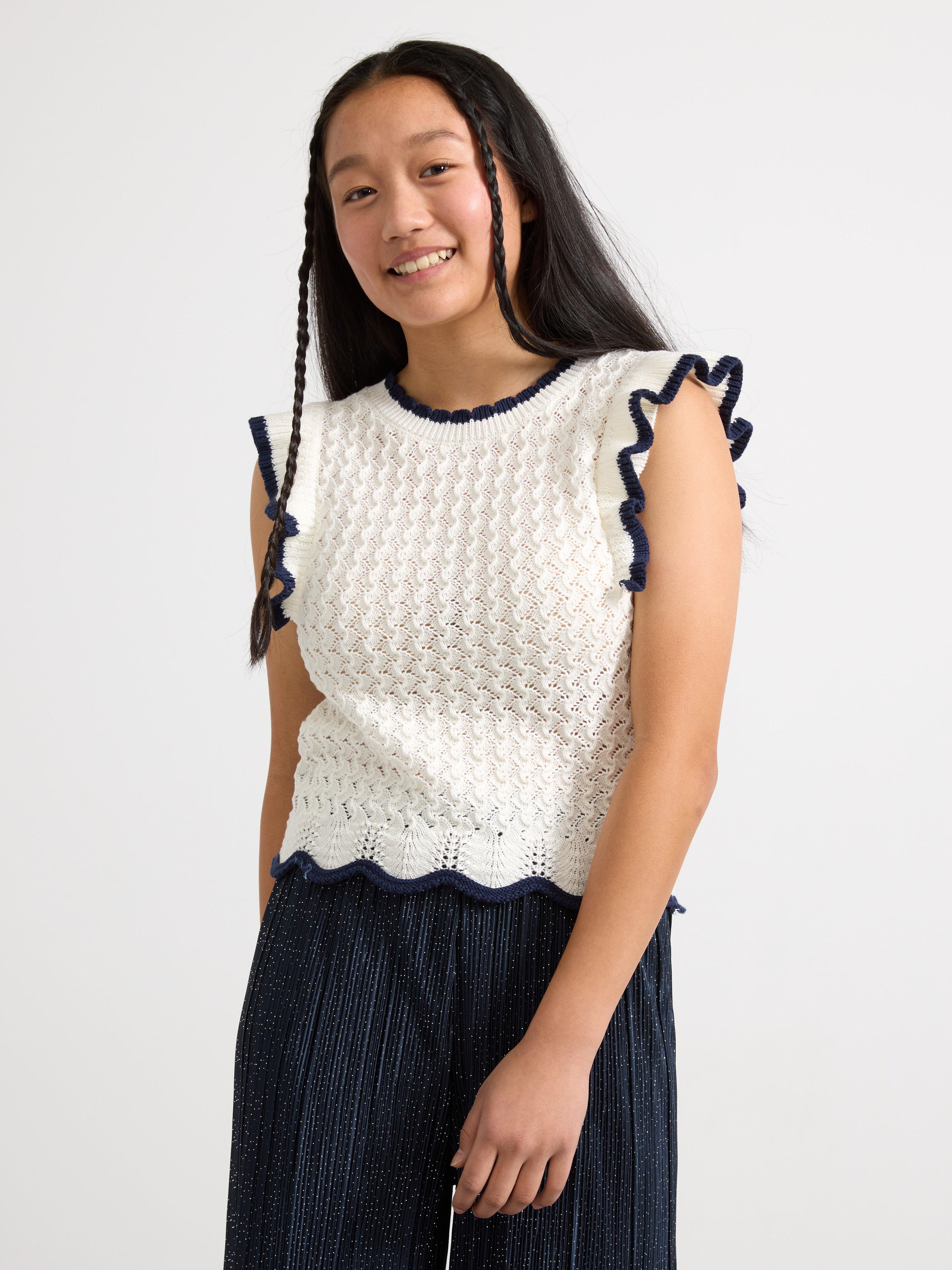 Pattern-knit top | Lindex