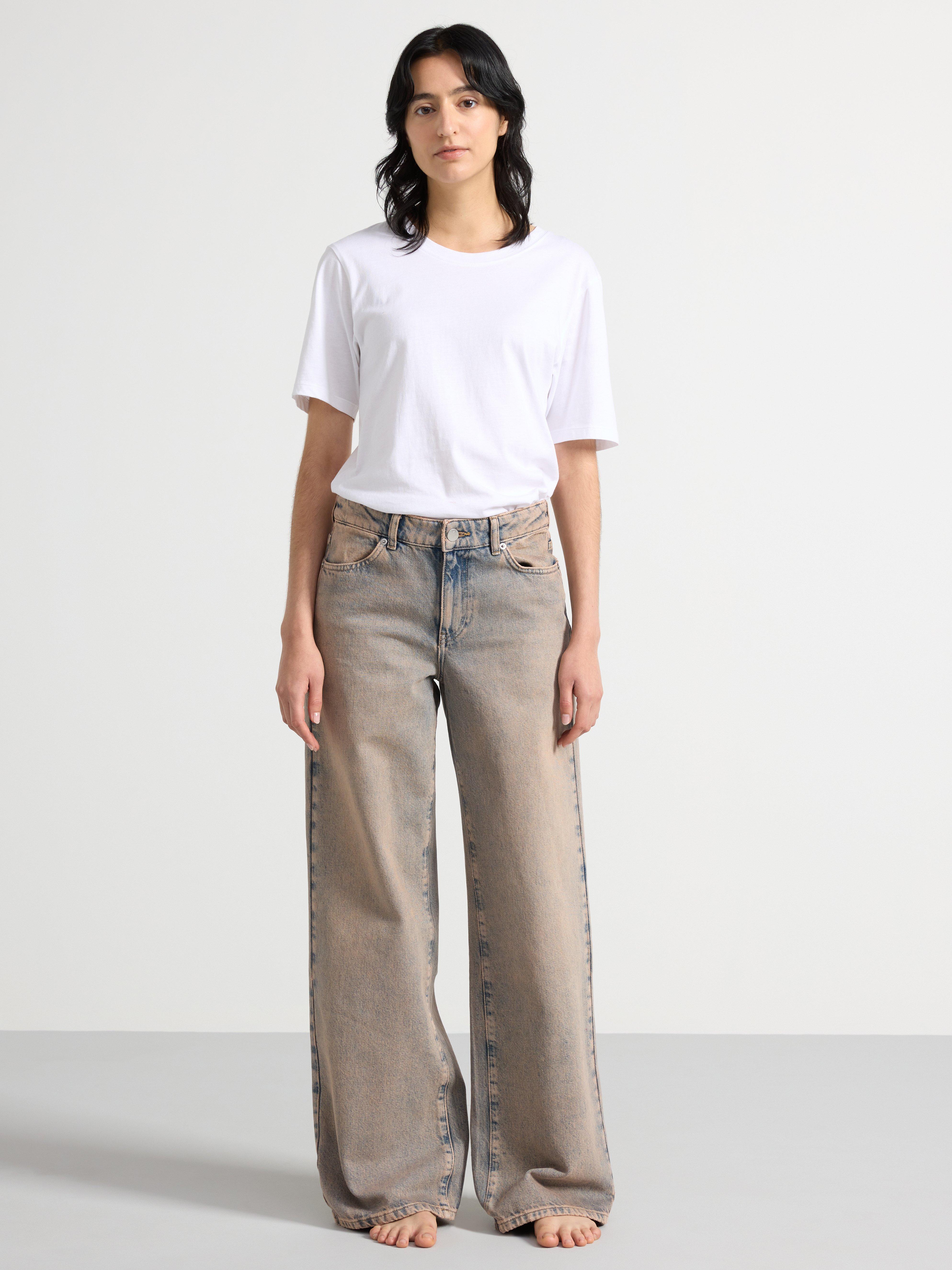 WIDE jeans with extra long leg | Lindex