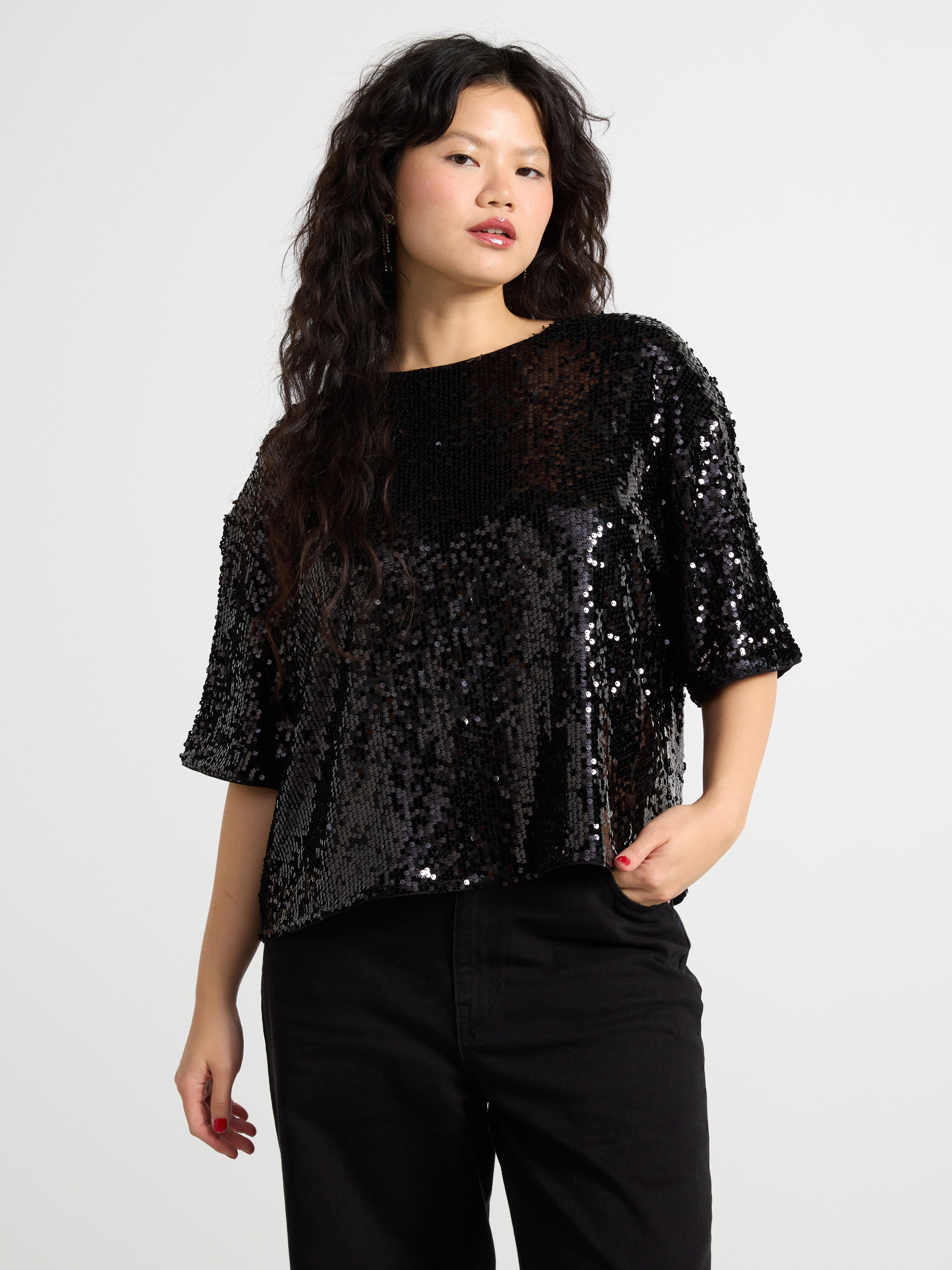 Top with sequins | Lindex