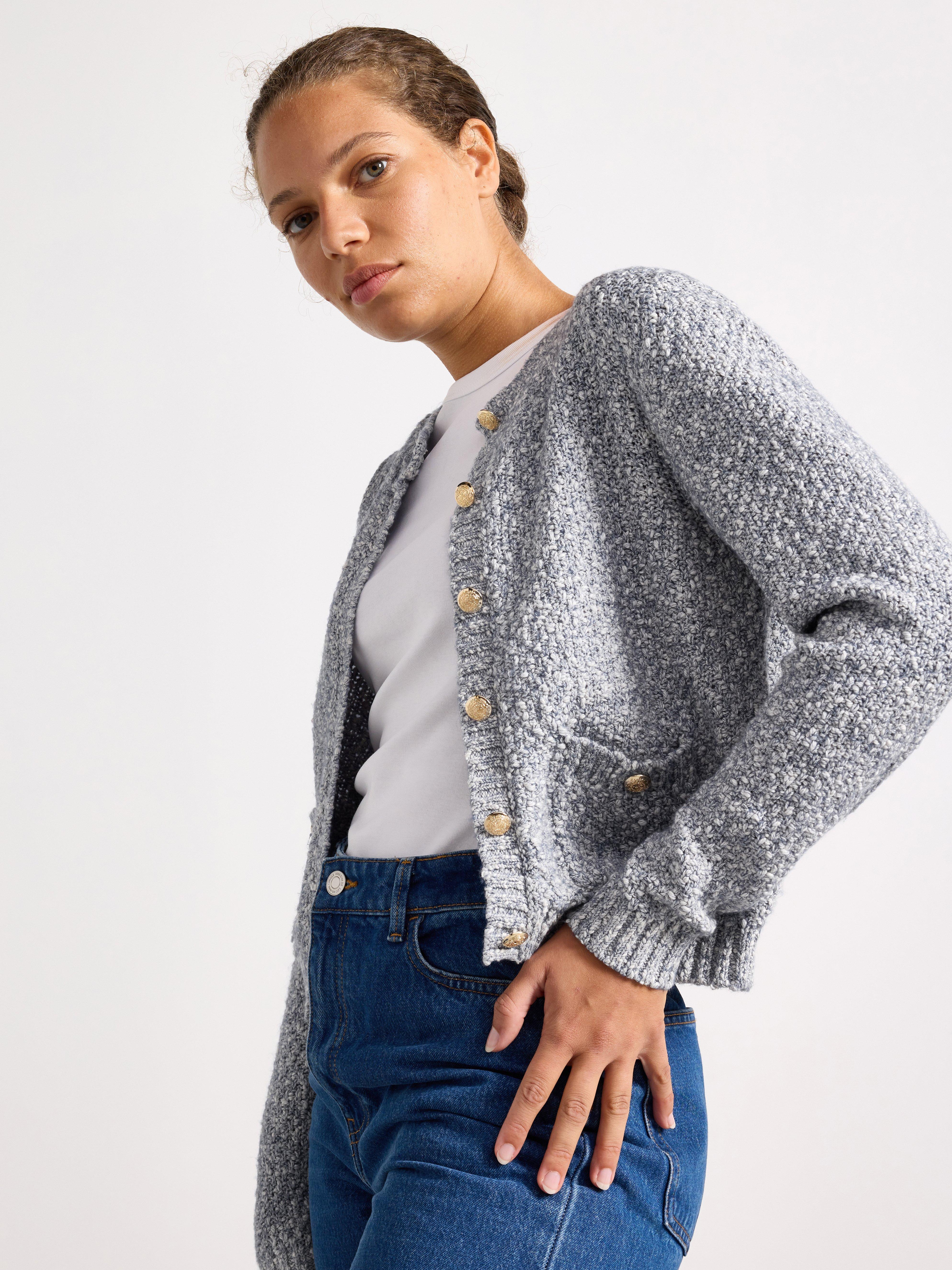 Stickad cardigan | Lindex