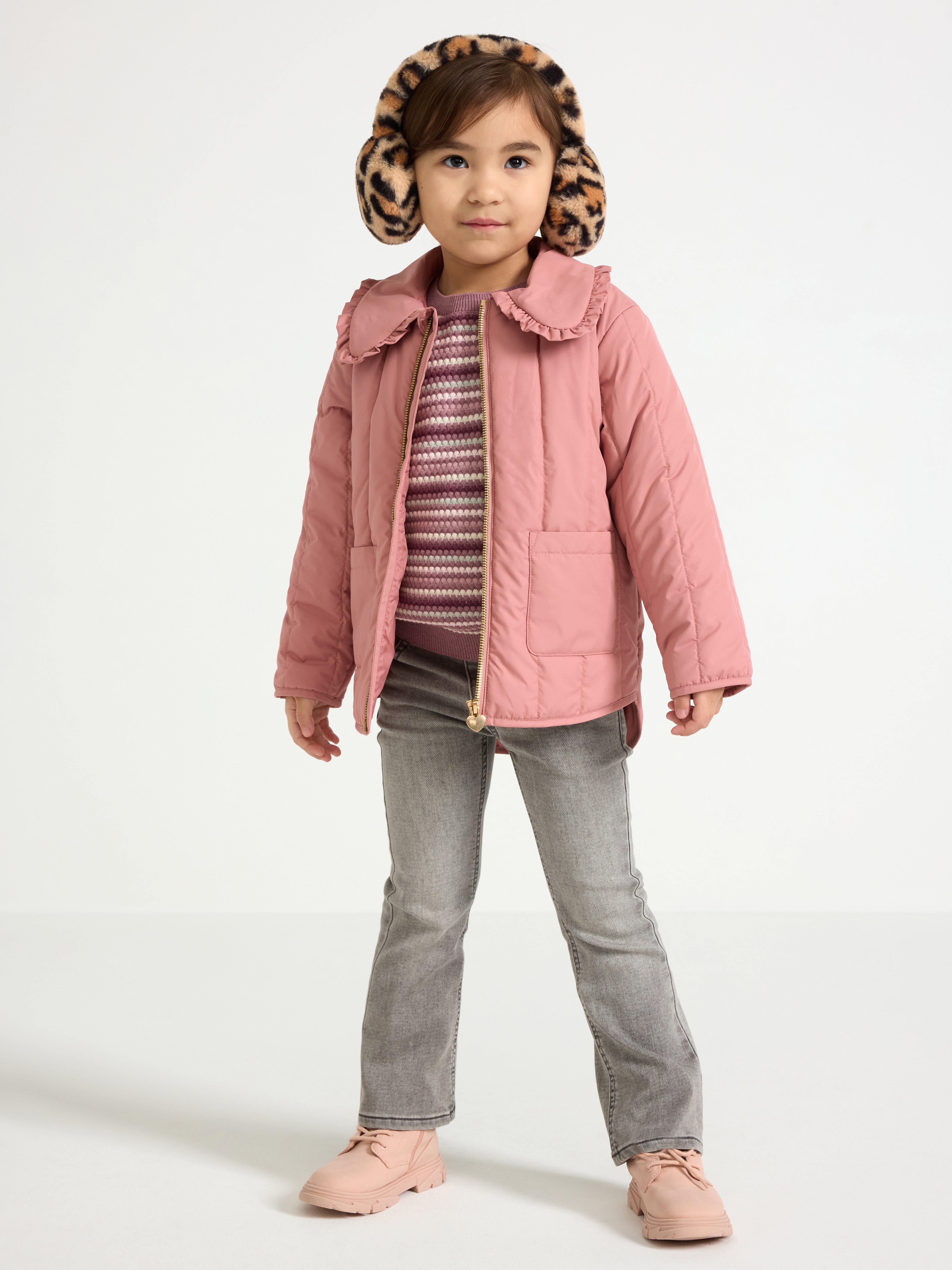 Vattenavvisande jacka med krage | Lindex