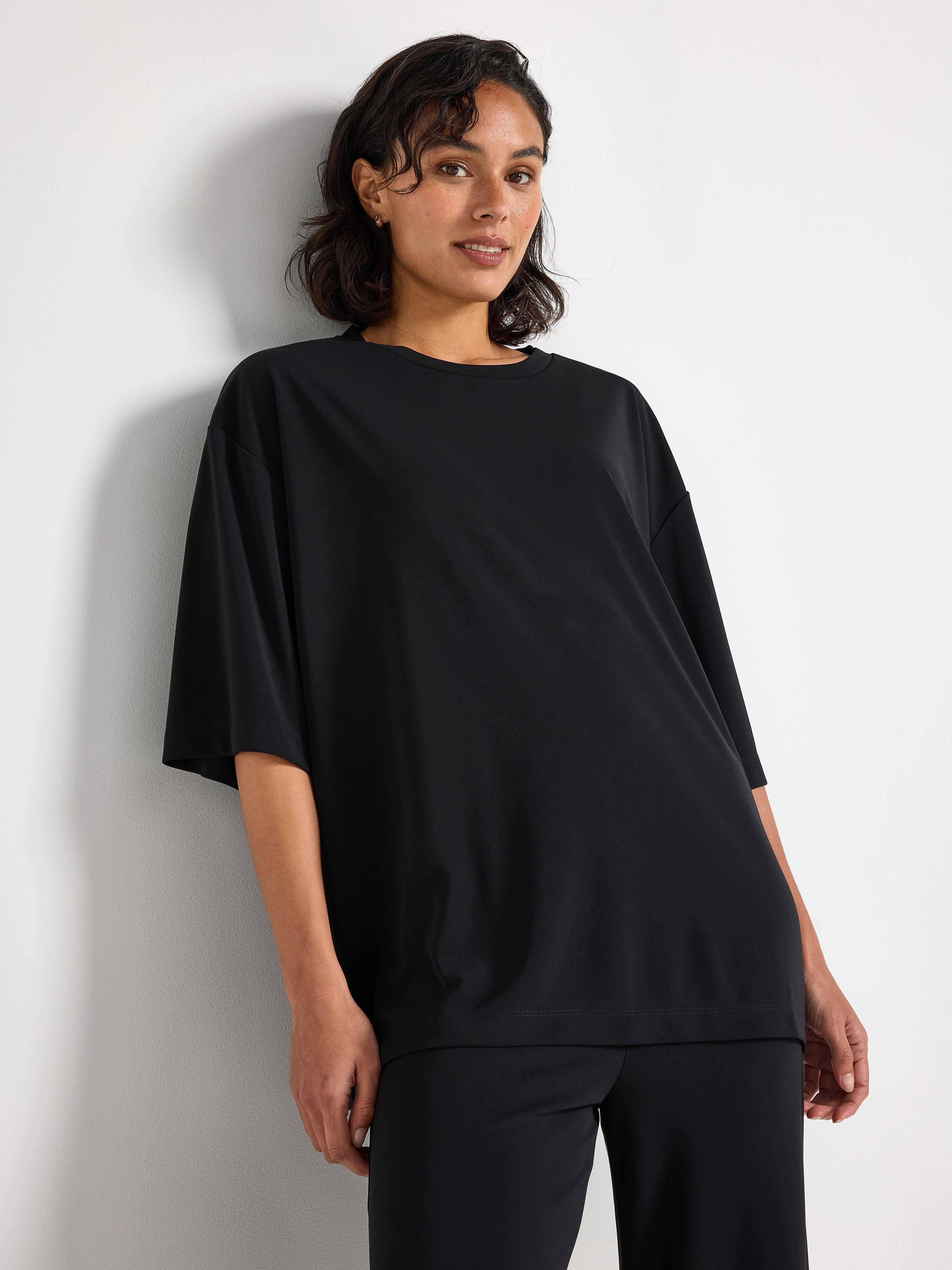 Kortermet oversized topp | Lindex