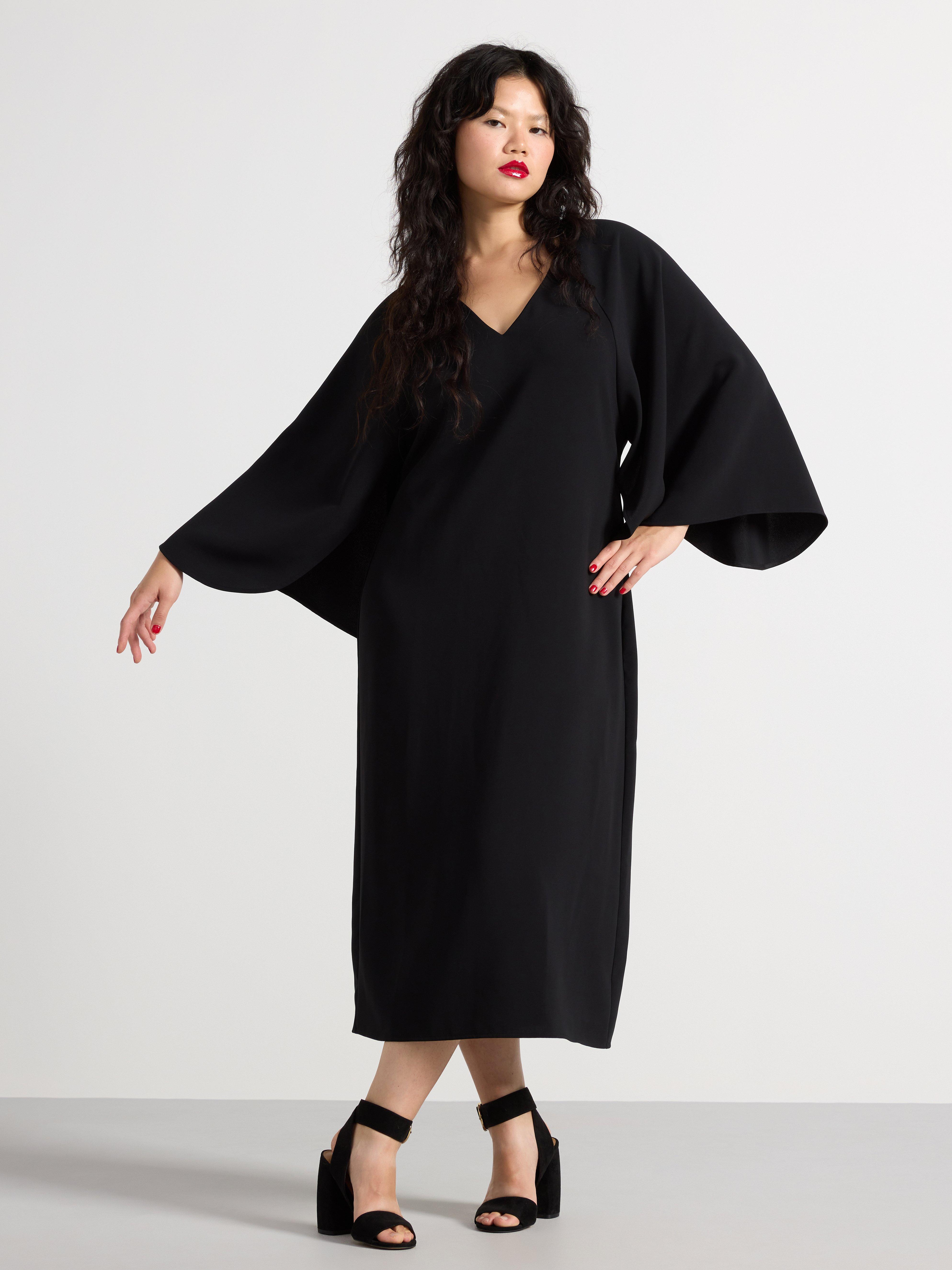 Midi dress with wide sleeves | Lindex