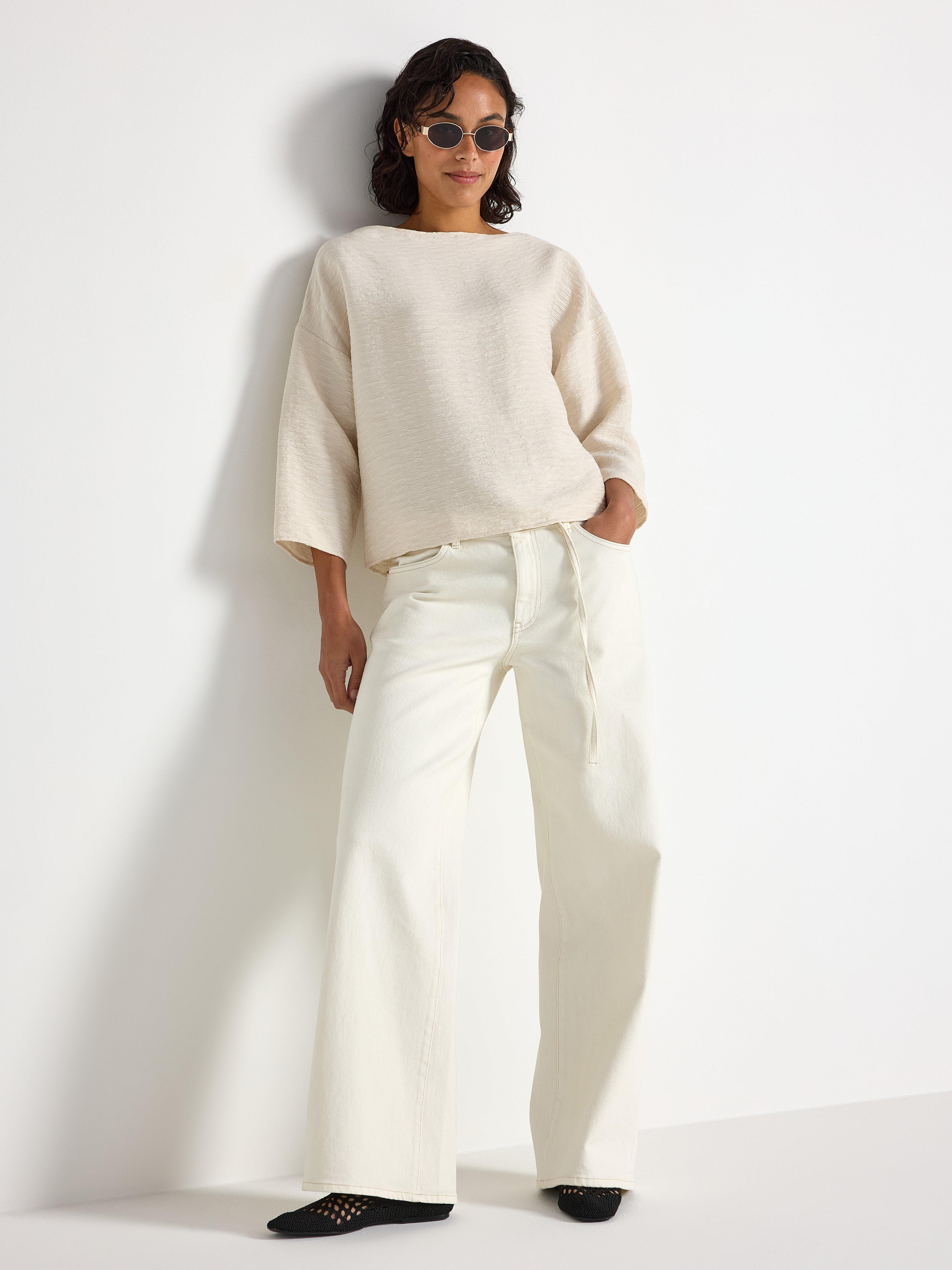 Blouse with texture | Lindex