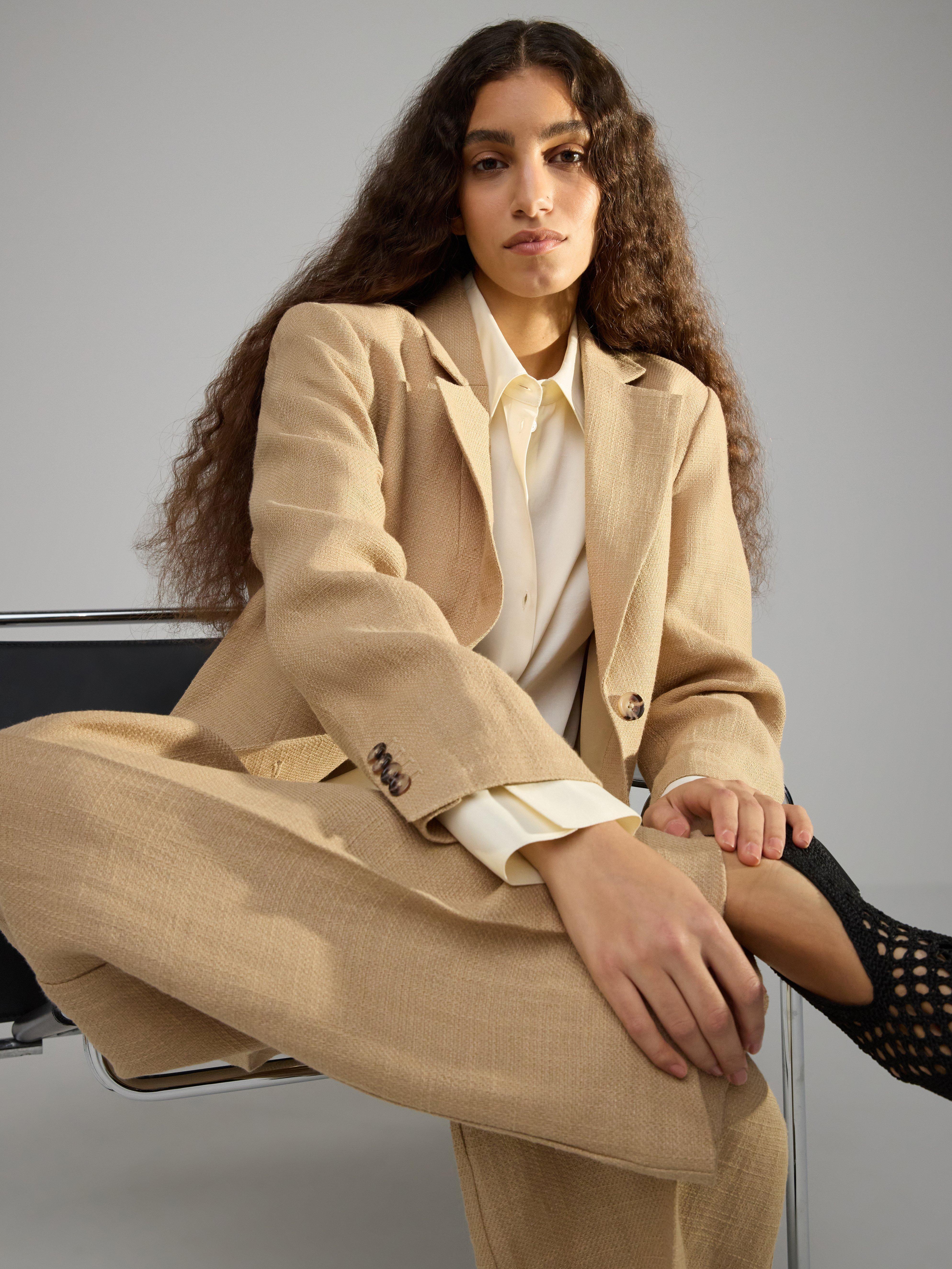 Sako zo zmesi ľanu | Lindex