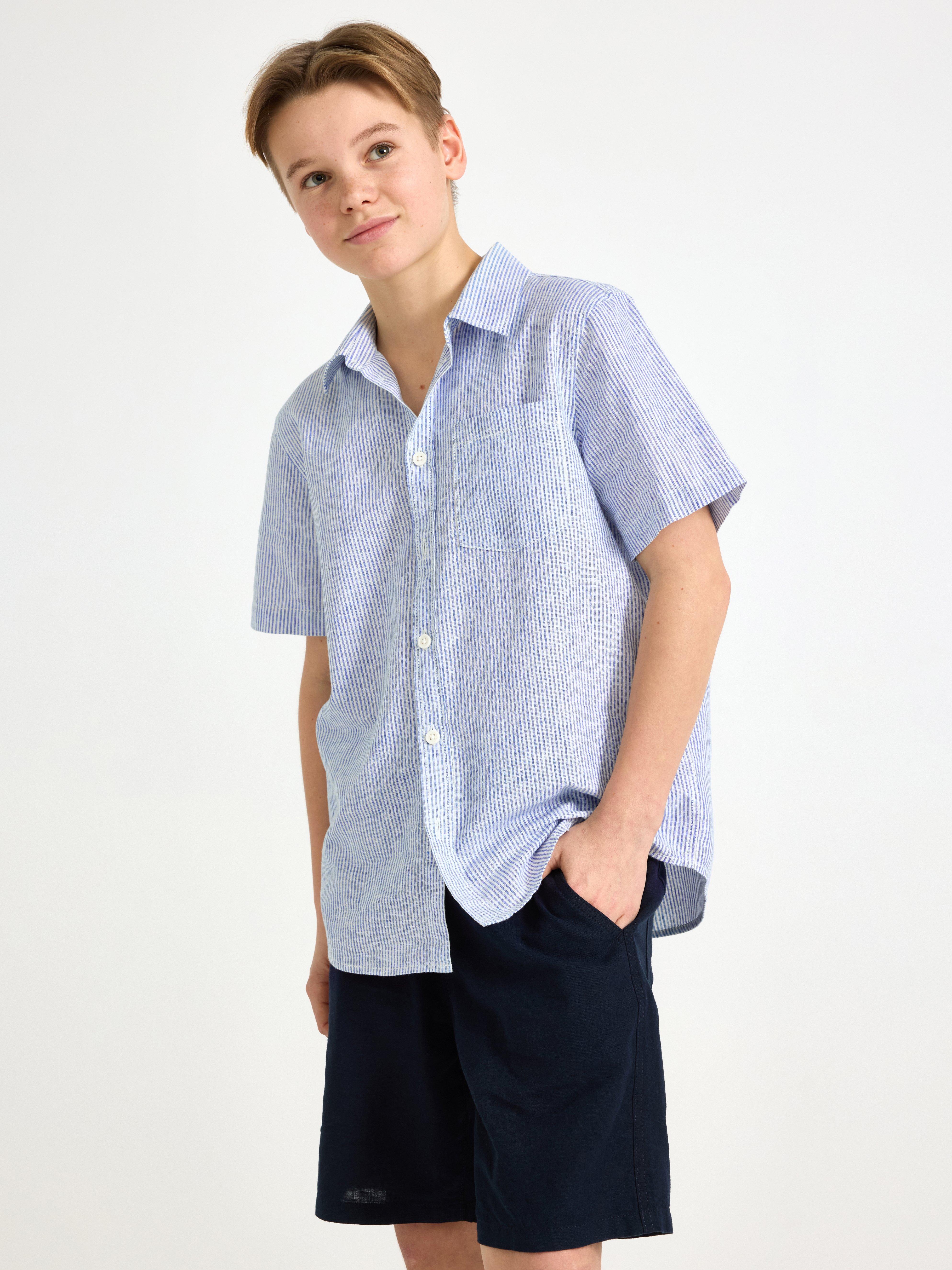 Skjorta i linneblandning | Lindex