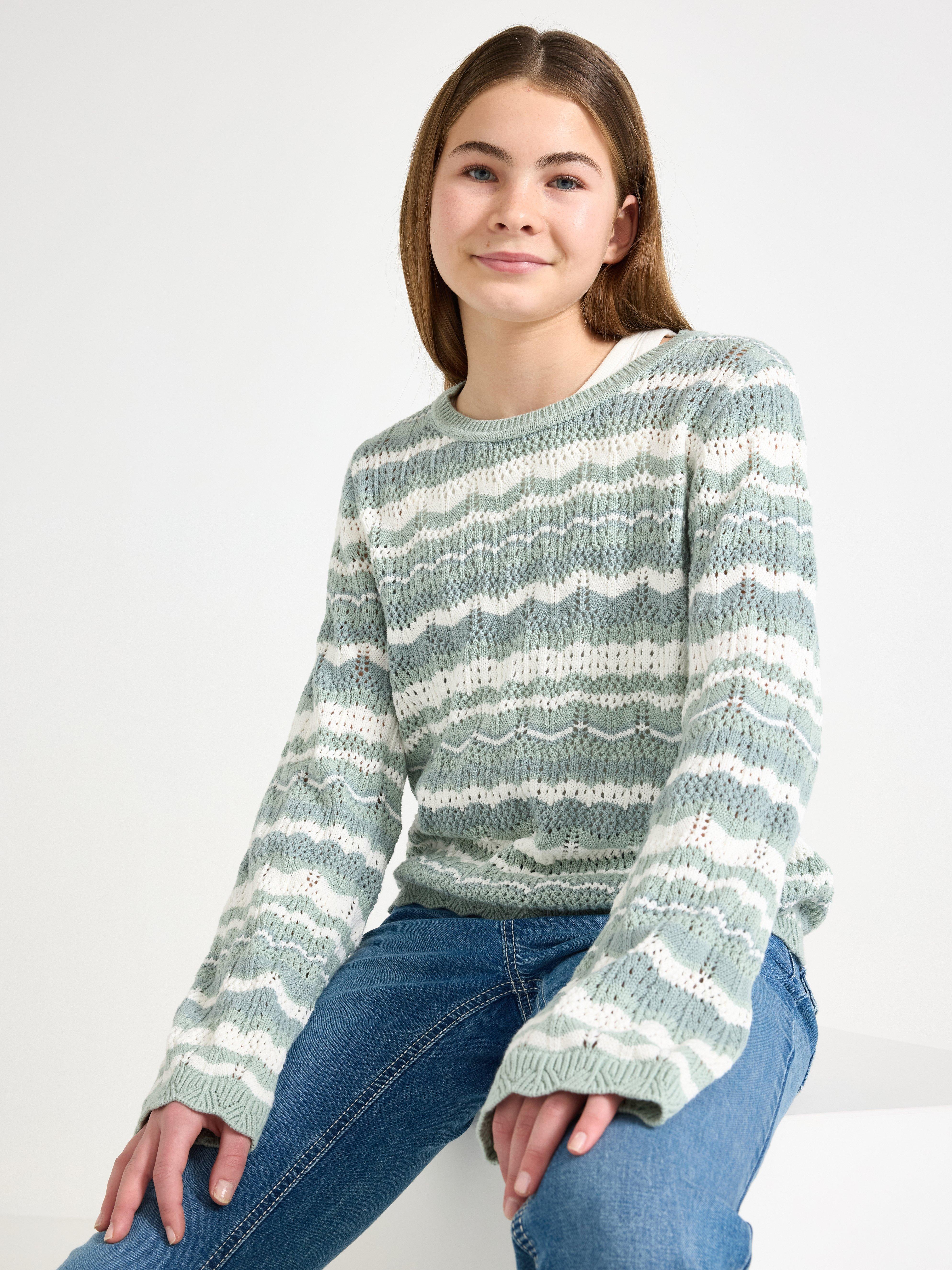 Pointelle-knit jumper | Lindex