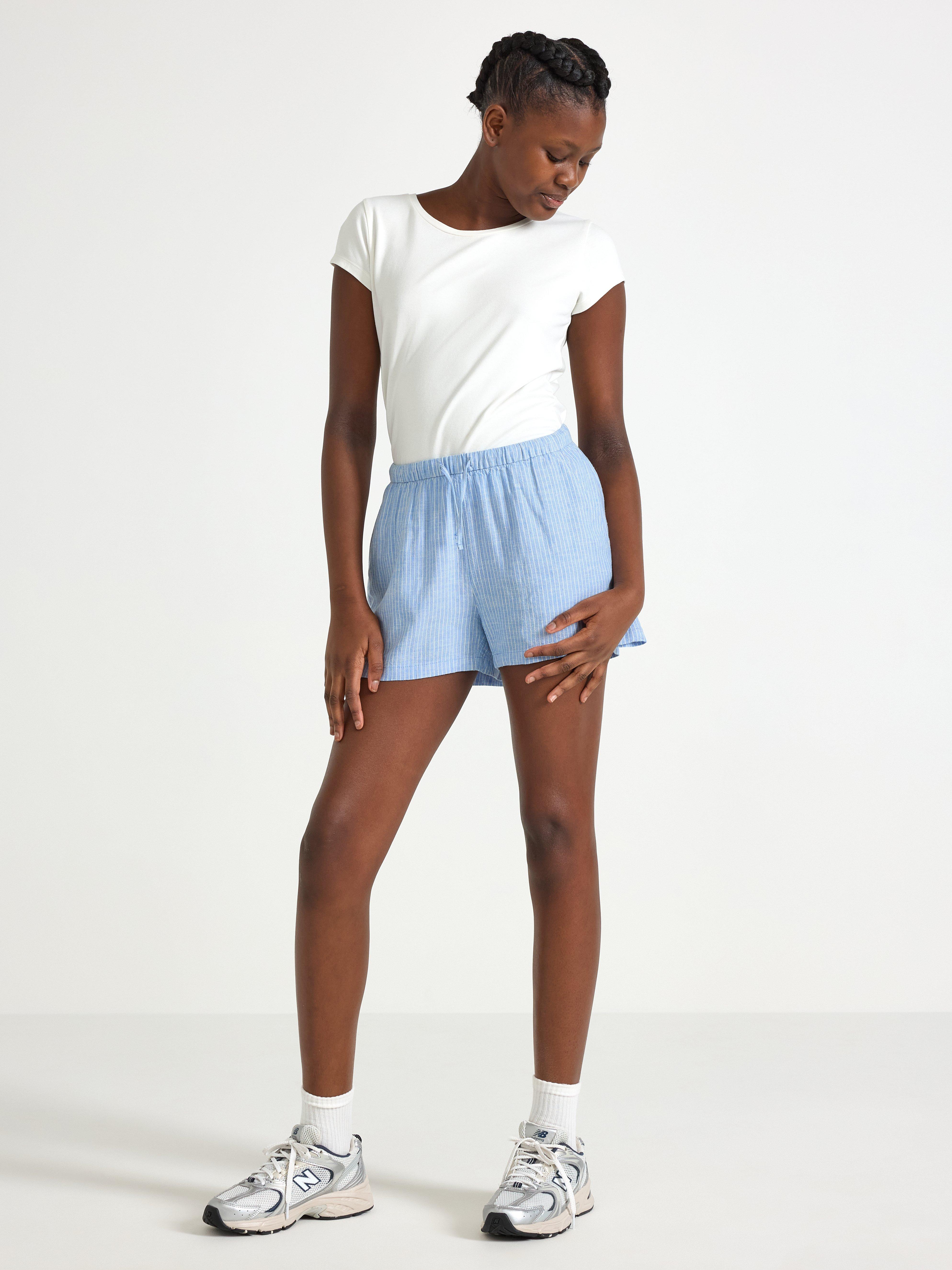 Shorts i linneblandning | Lindex