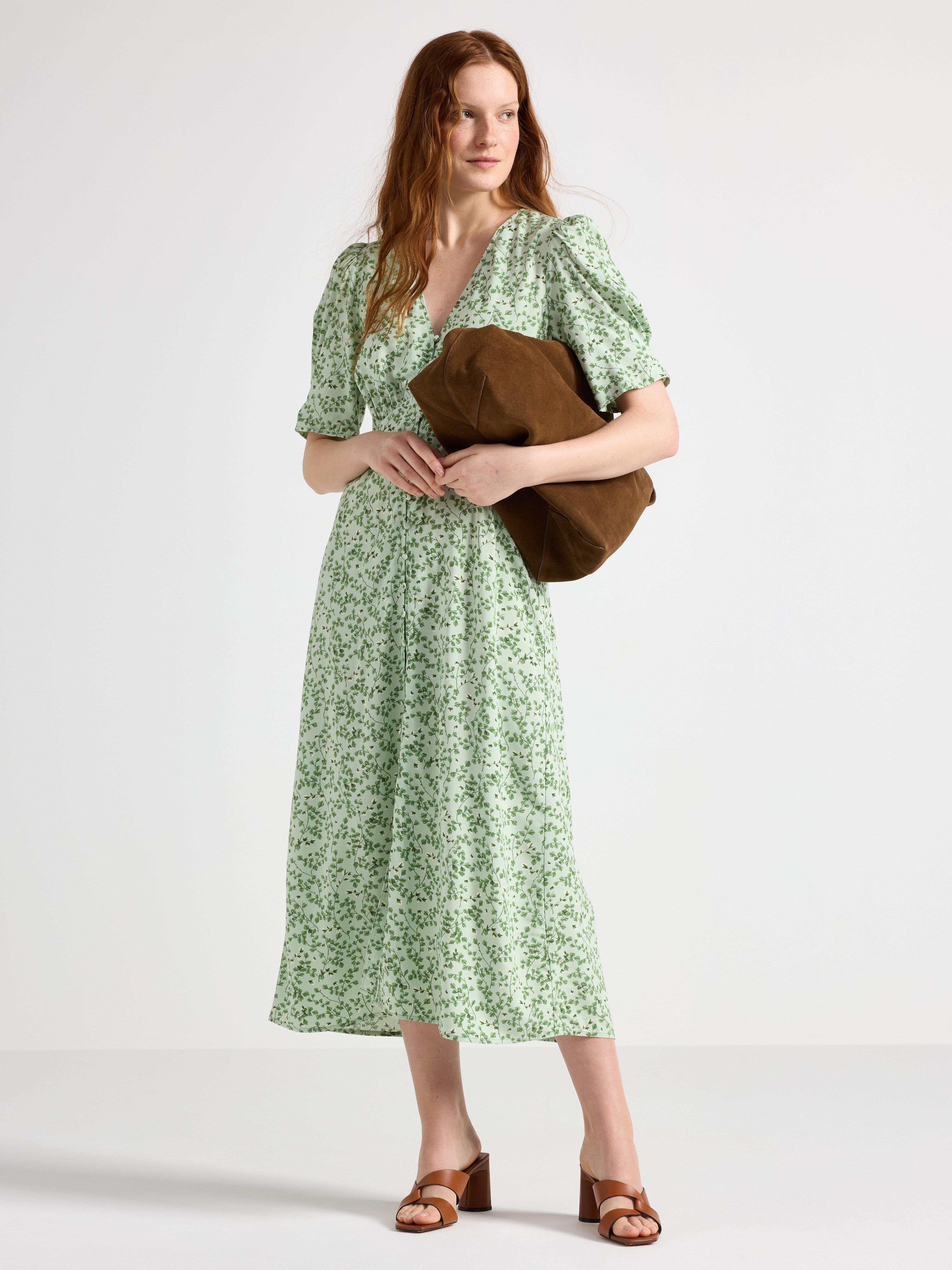 Patterned midi dress | Lindex