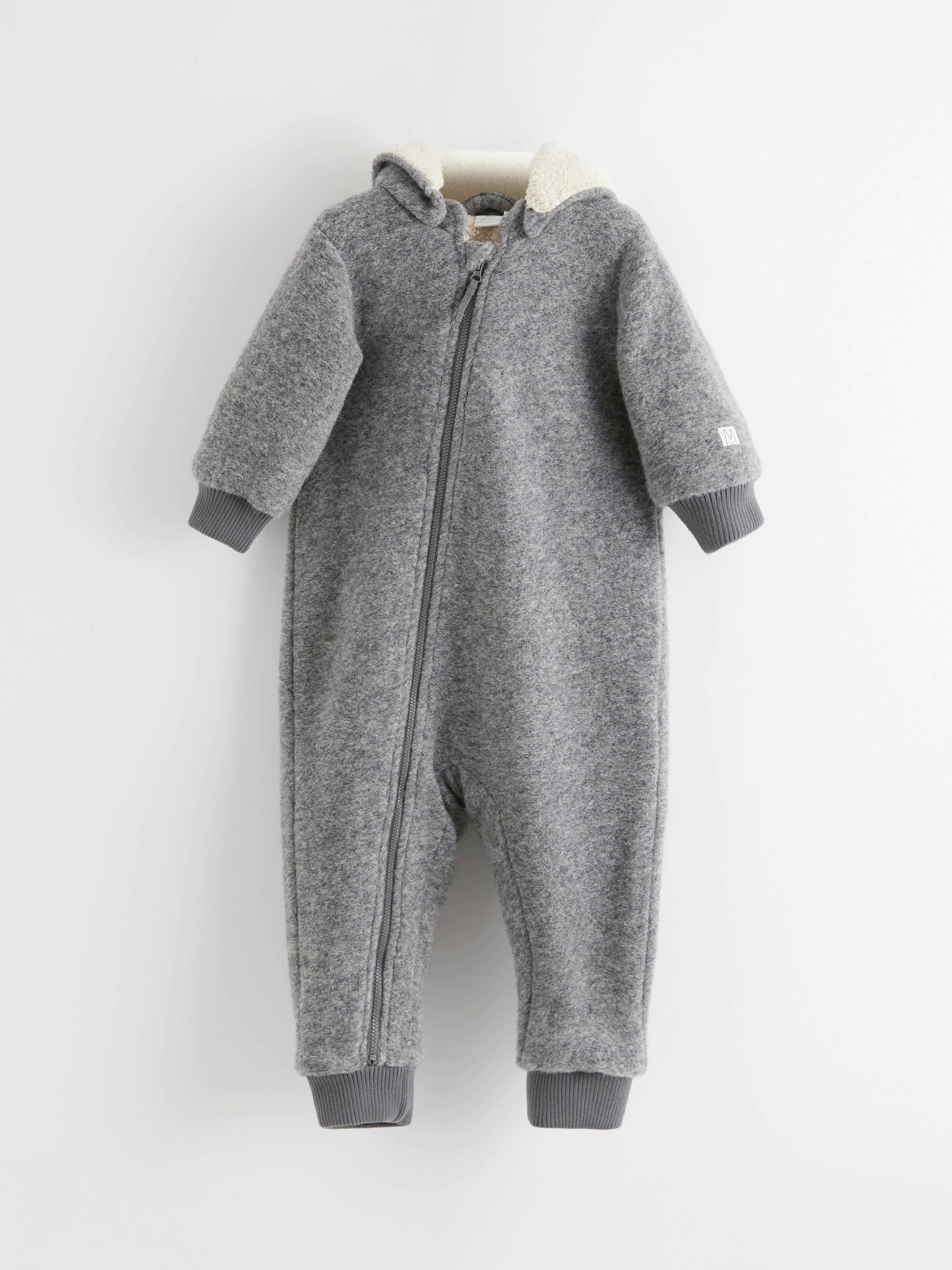Grey wool blend overall | Lindex
