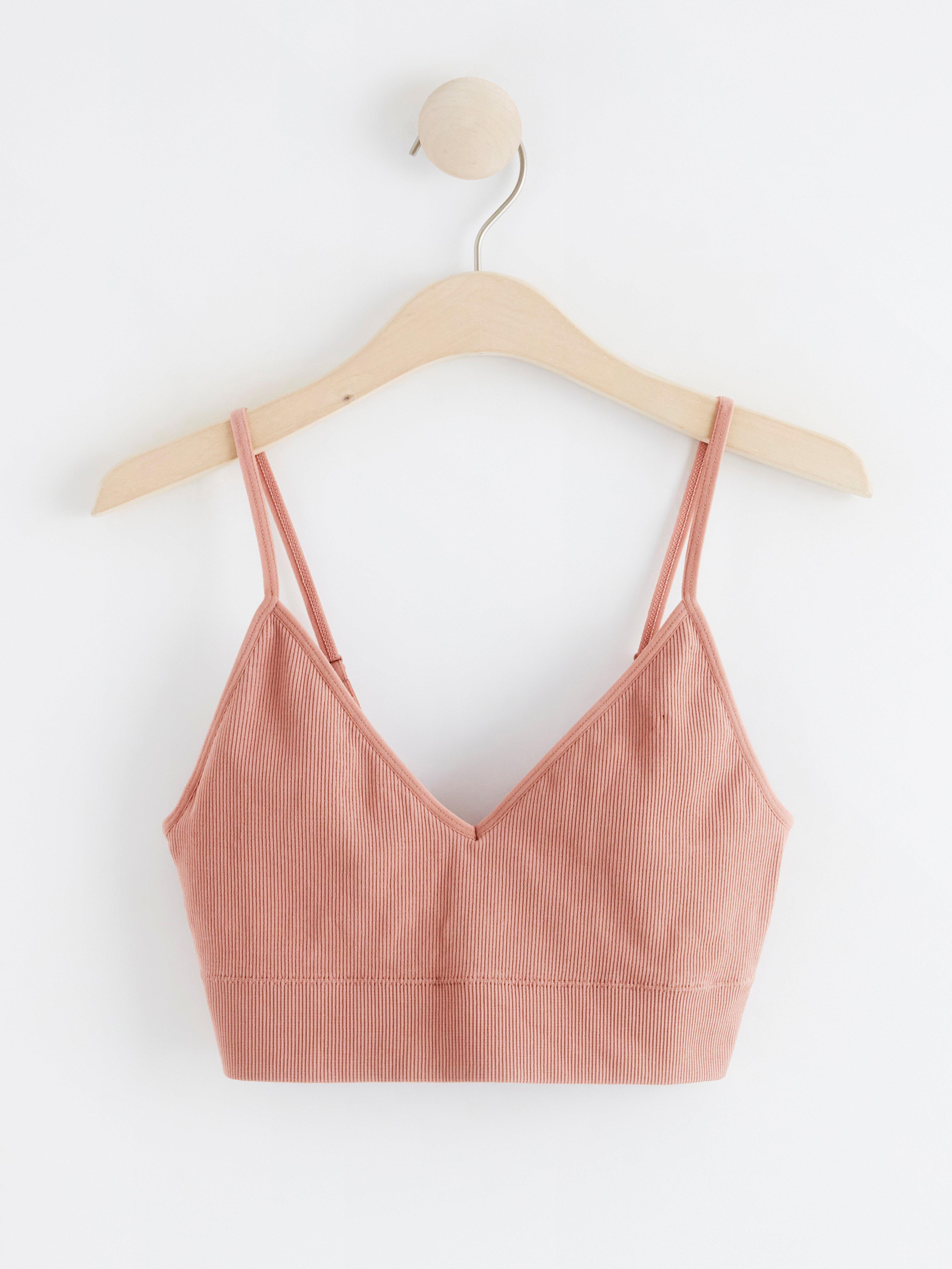 Seamless ribbed soft bra | Lindex