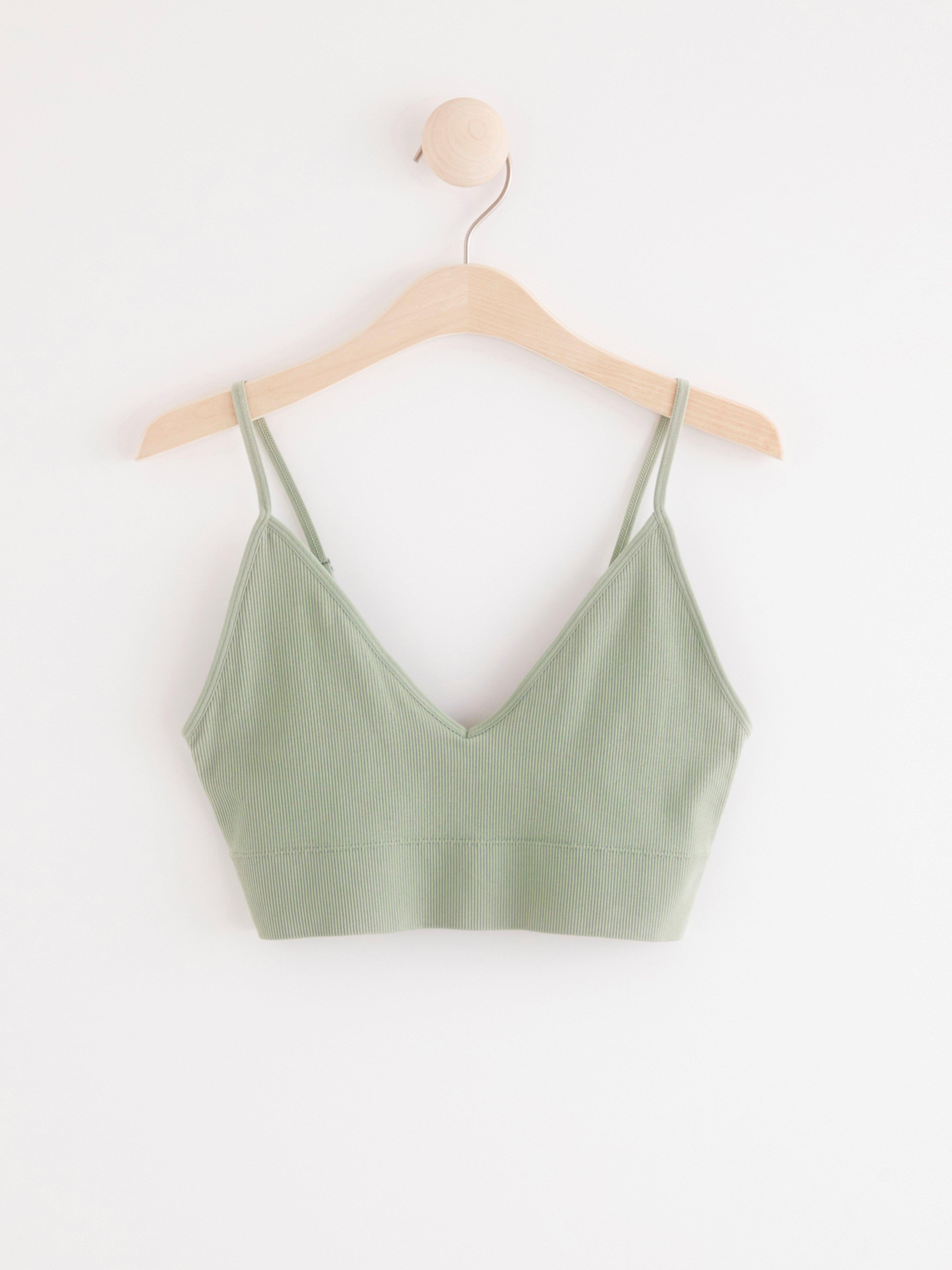 Seamless ribbed soft bra | Lindex