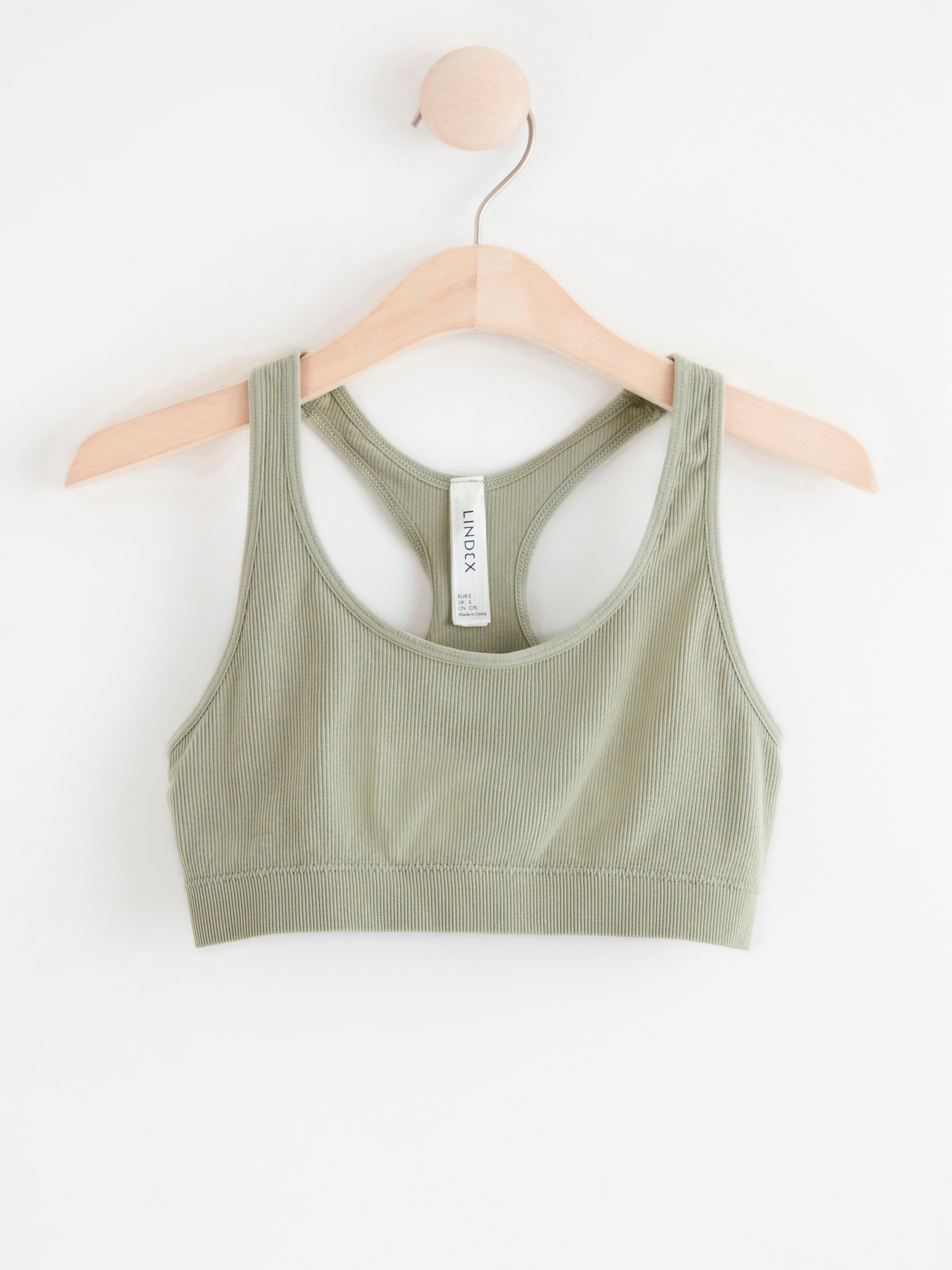 Seamless ribbed soft bra | Lindex