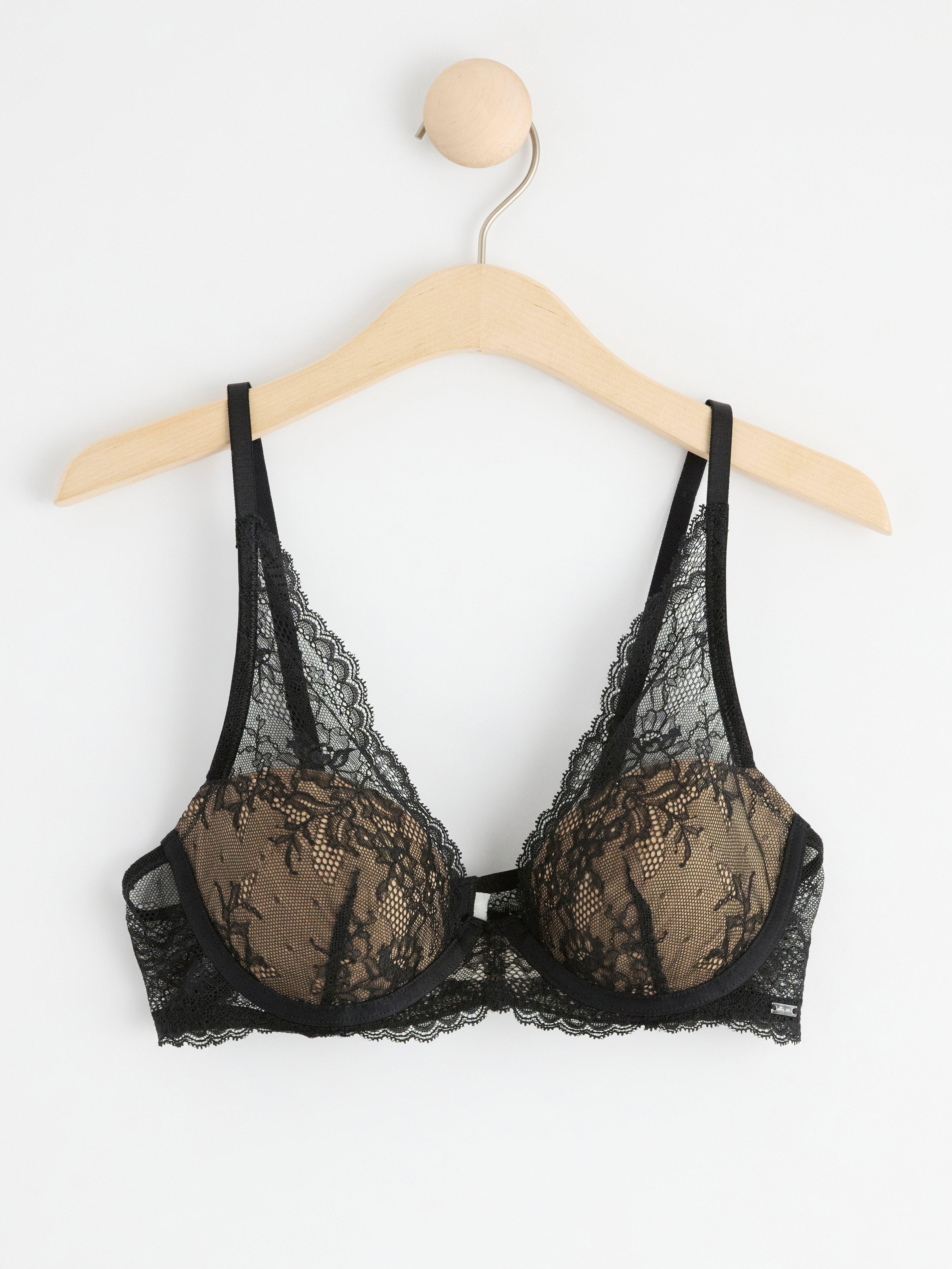 ella m – Tulip t-shirt bra with lace | Lindex