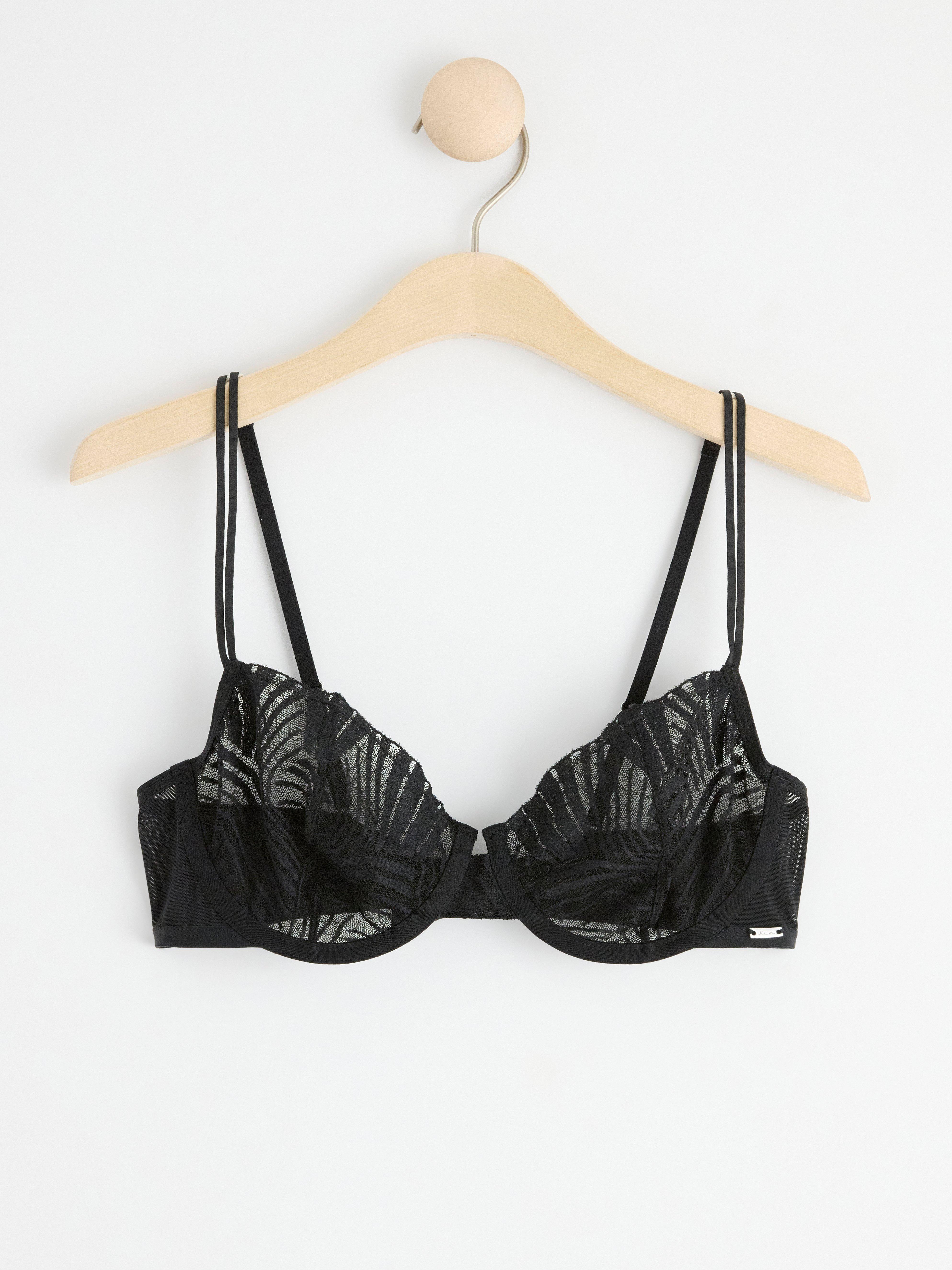 Senna unpadded bra with lace | Lindex