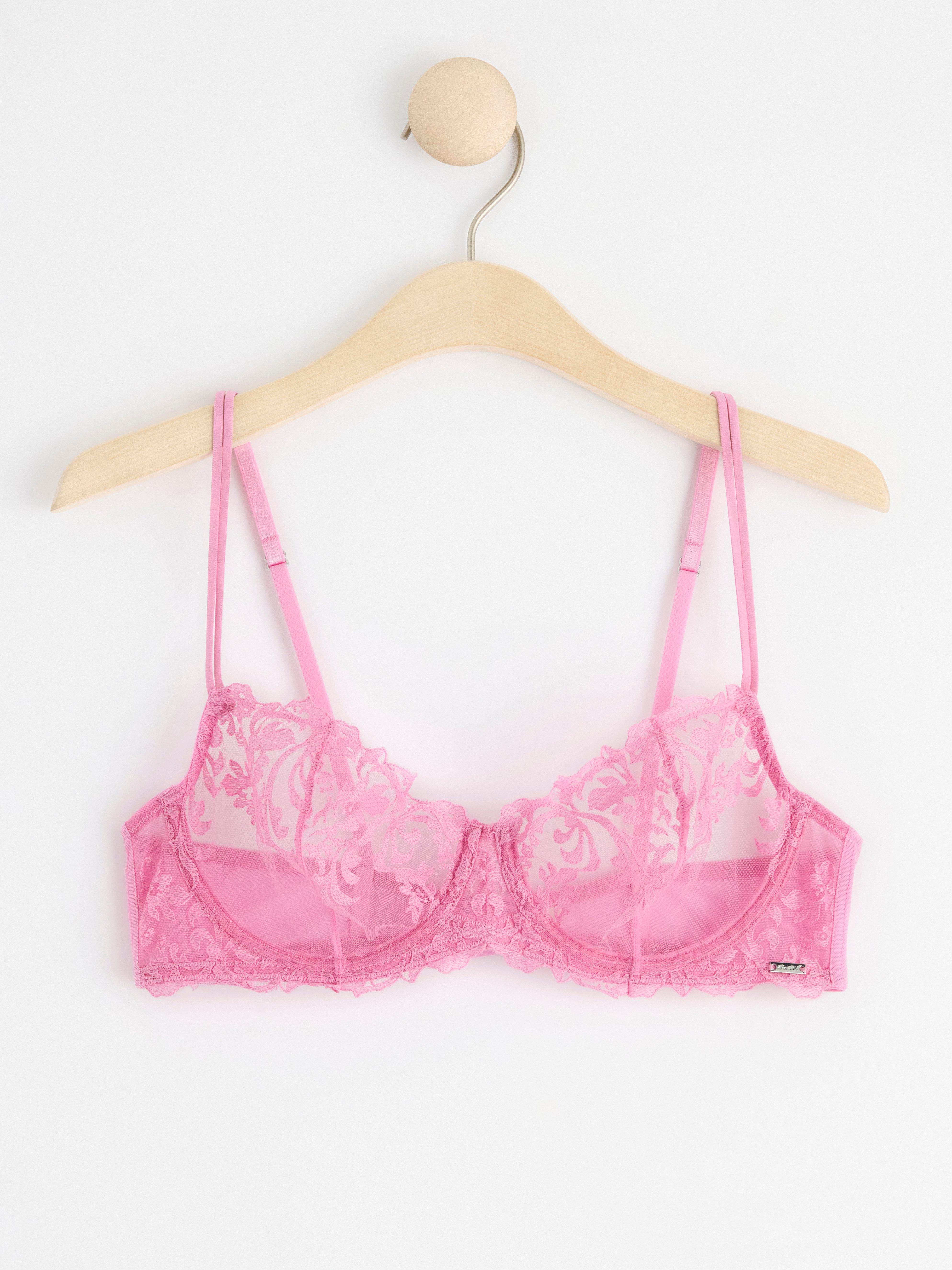 ella m Senna unpadded bra with lace | Lindex