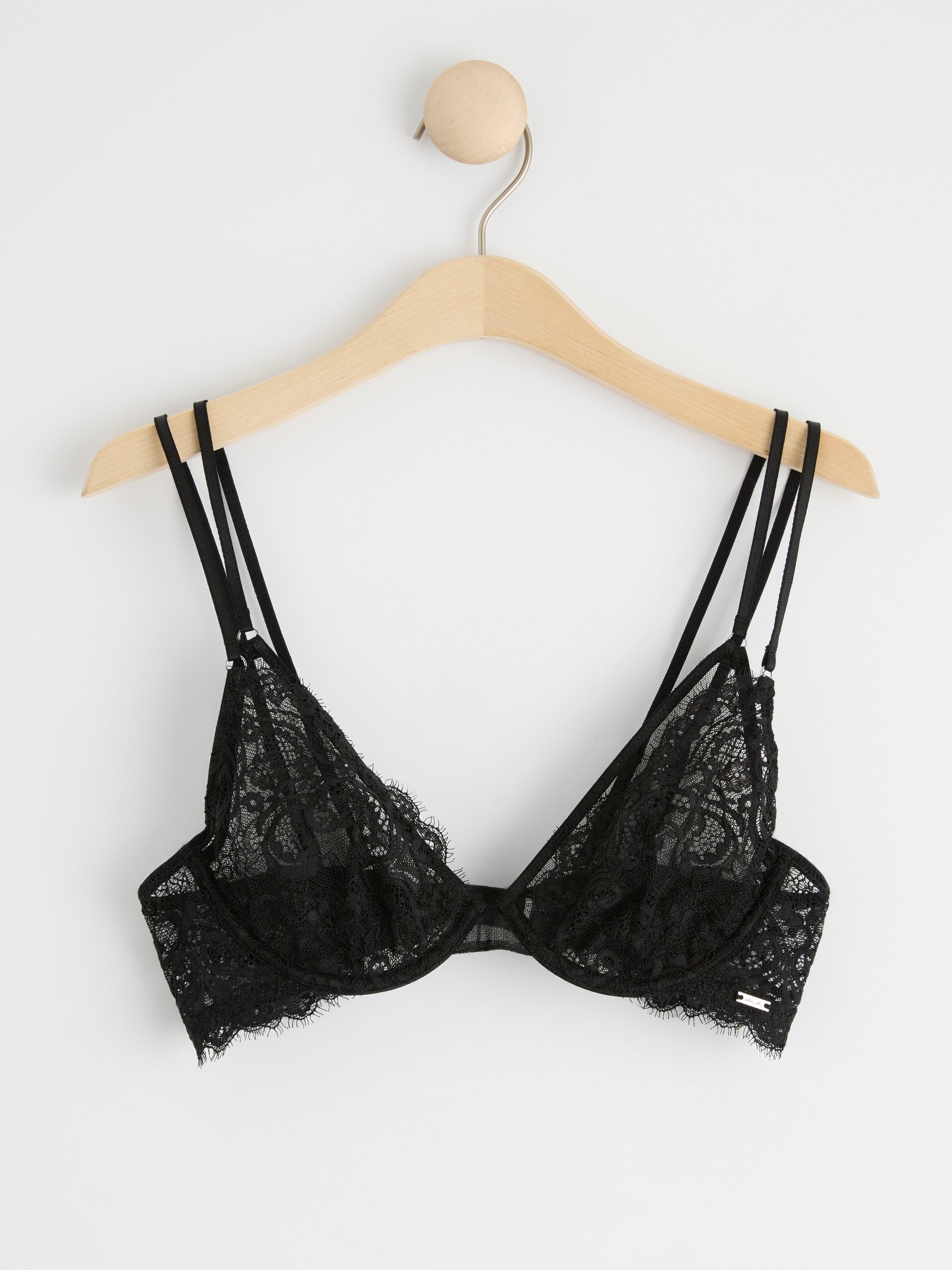 ella m – Unpadded bra with lace | Lindex