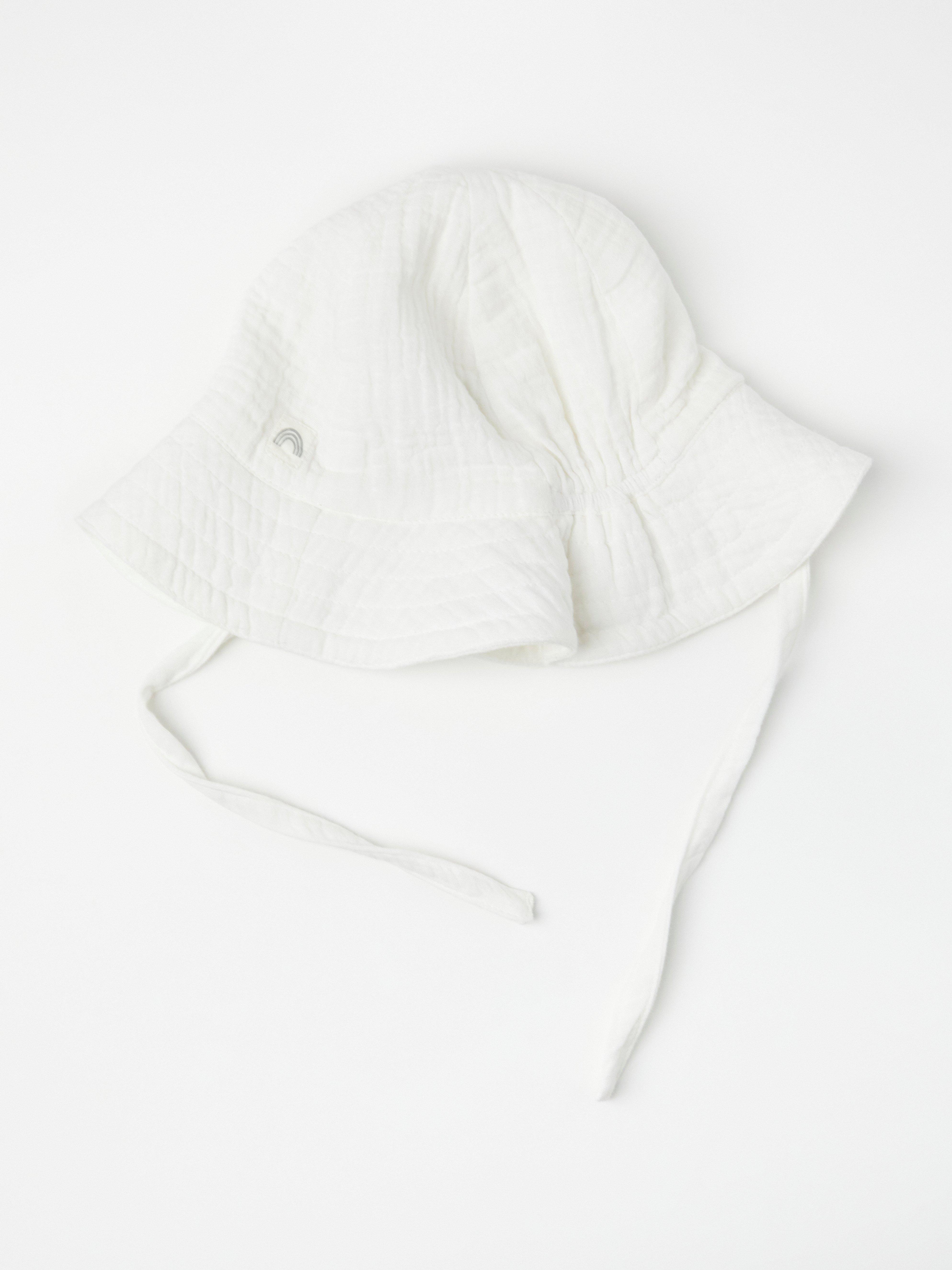 Solhatt i krinklad bomull | Lindex