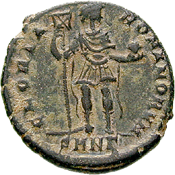 Bronze Theodosius I., Arcadius, Honorius | MDM