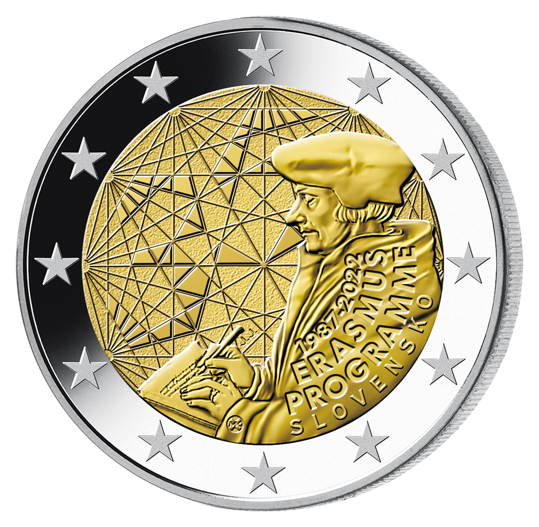 Estland 2022: 2 Euro-Gedenkmünze "35 Jahre Erasmus-Programm" | MDM