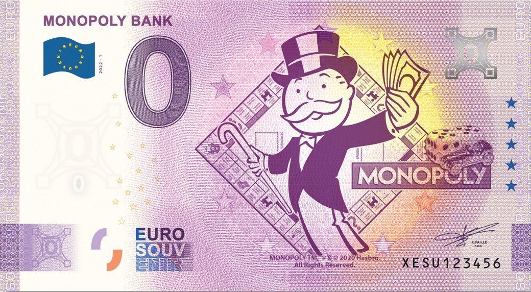 Die offiziell lizensierte 0-Euro-Banknote „MONOPOLY™“! | MDM