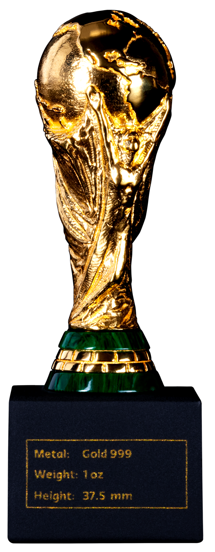 Fußballgeschichte hautnah: Offizielle 3D-Gold-Replik des FIFA WM-Pokals ...