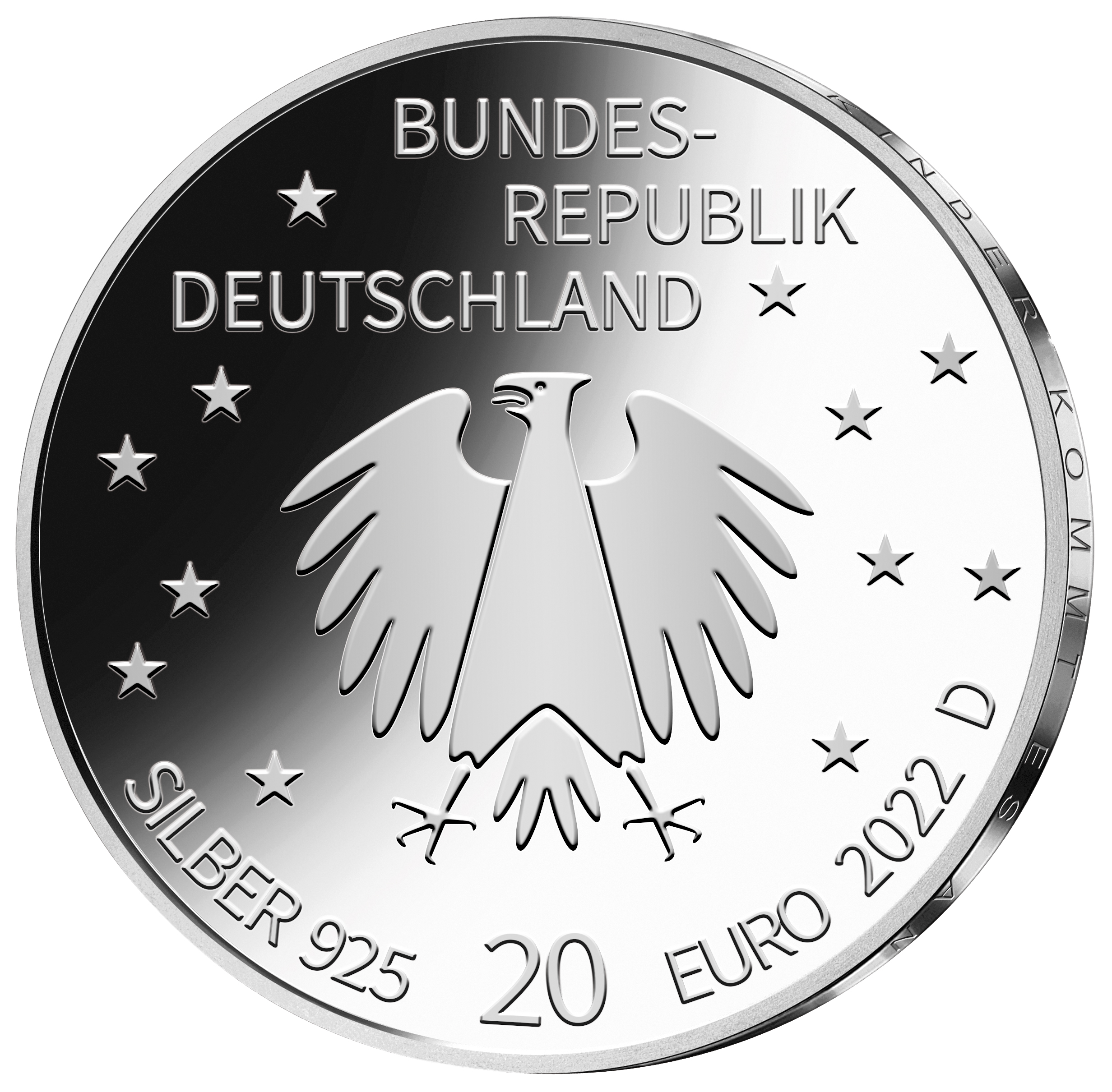 Die offiziellen deutschen 20-Euro-Silber-Gedenkmünzen mit ...