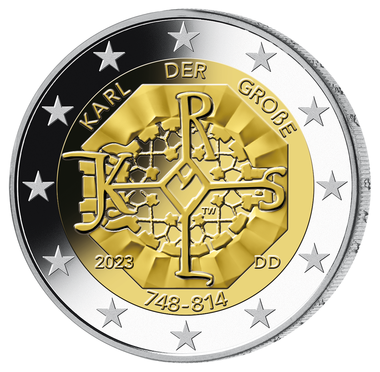 2 Euro Münze Karl der Große 2023 aus St.Pölten 5er-Set | MDM