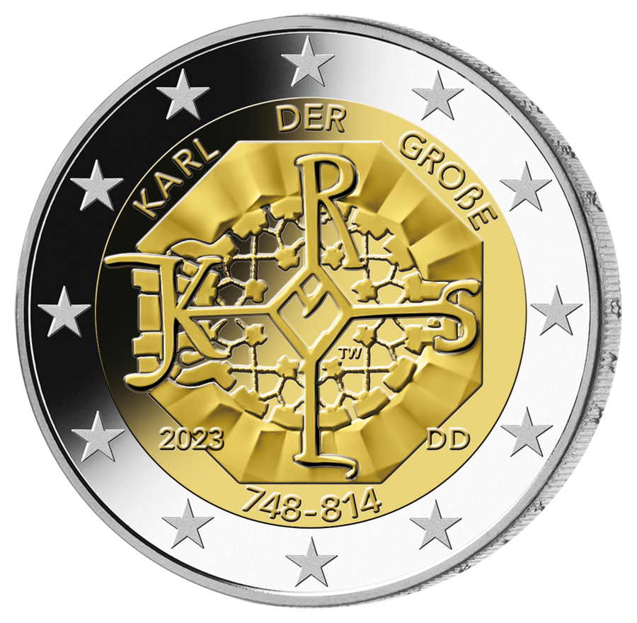 Die Wunderschone 2 Euro Munze Karl Der Grose 2023 Wert Geschichte Und Bedeutungfeed