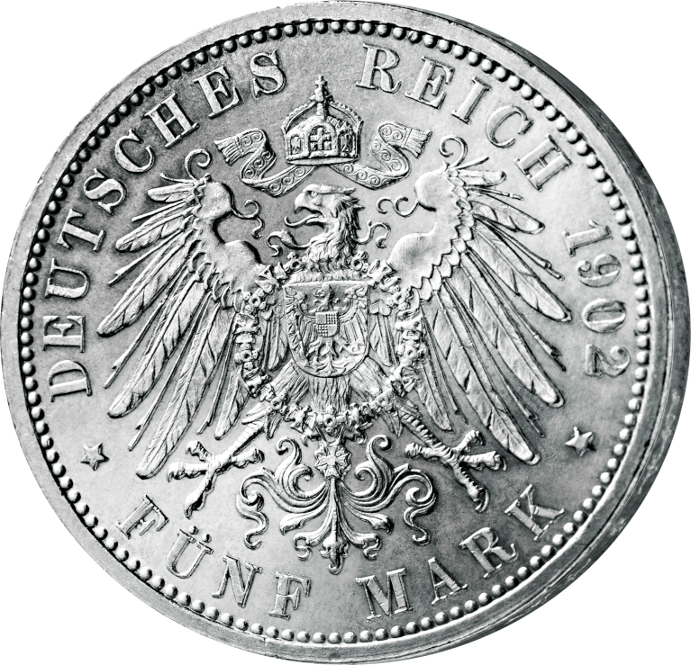 Deutsches Reich / Baden 5 Mark 1902 Großherzog Friedrich I. | MDM