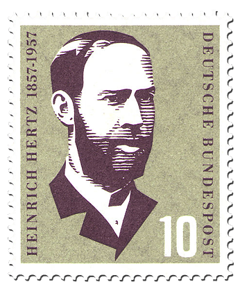 Briefmarke 100. Geburtstag von Heinrich Hertz - borek.de