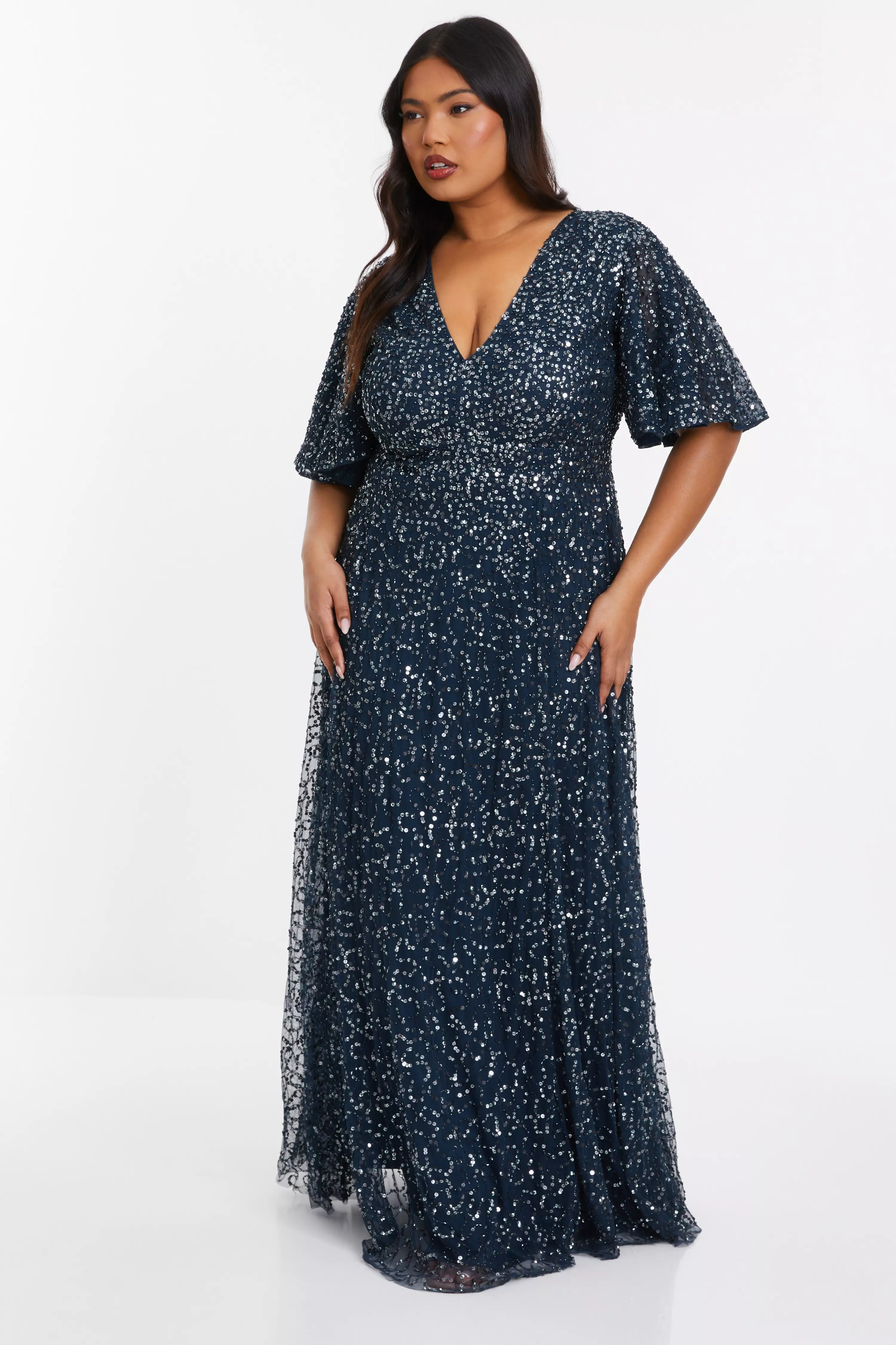 Blue Bridesmaid Dresses | QUIZ Clothing