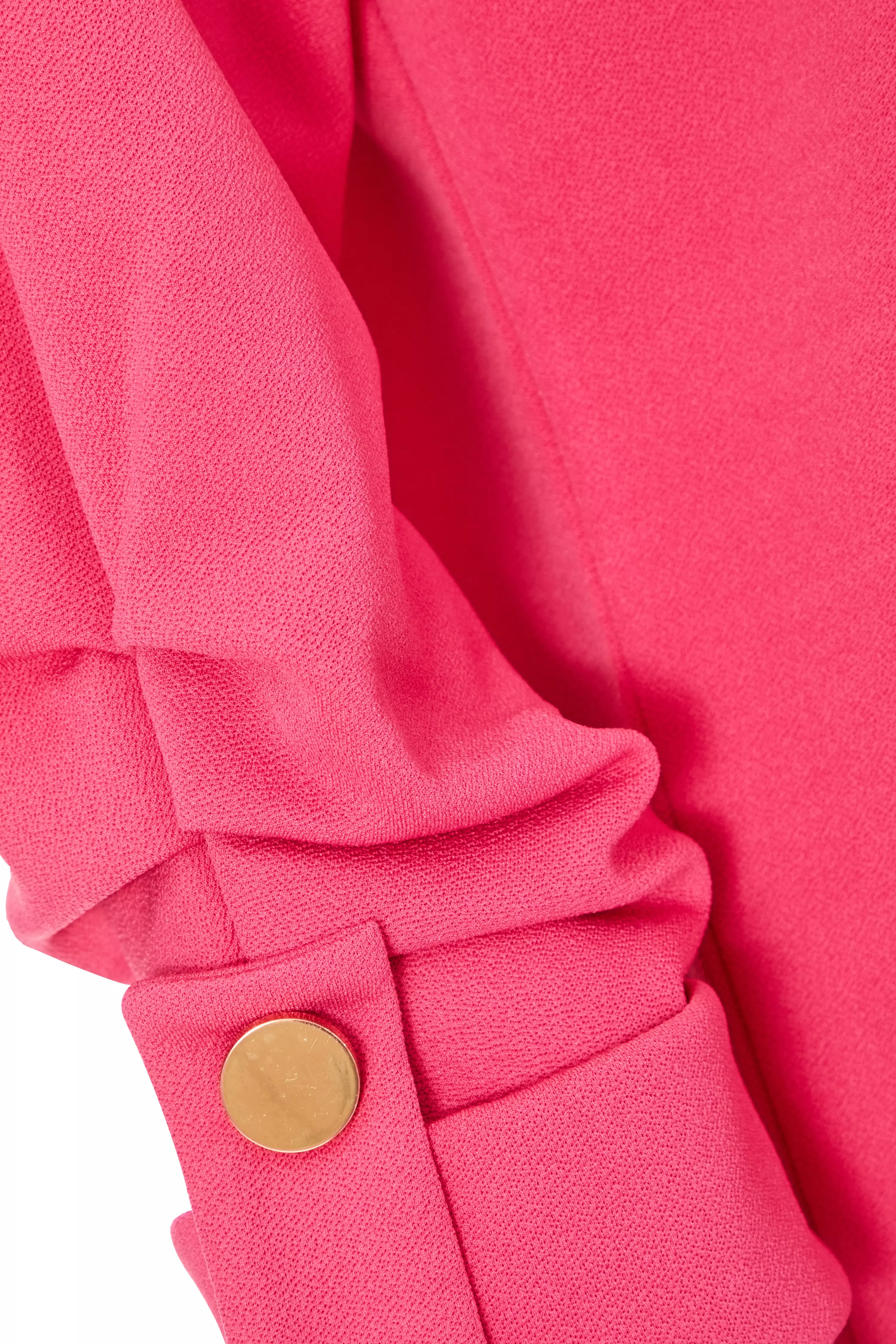 Pink Ruched Sleeve Blazer - QUIZ Clothing