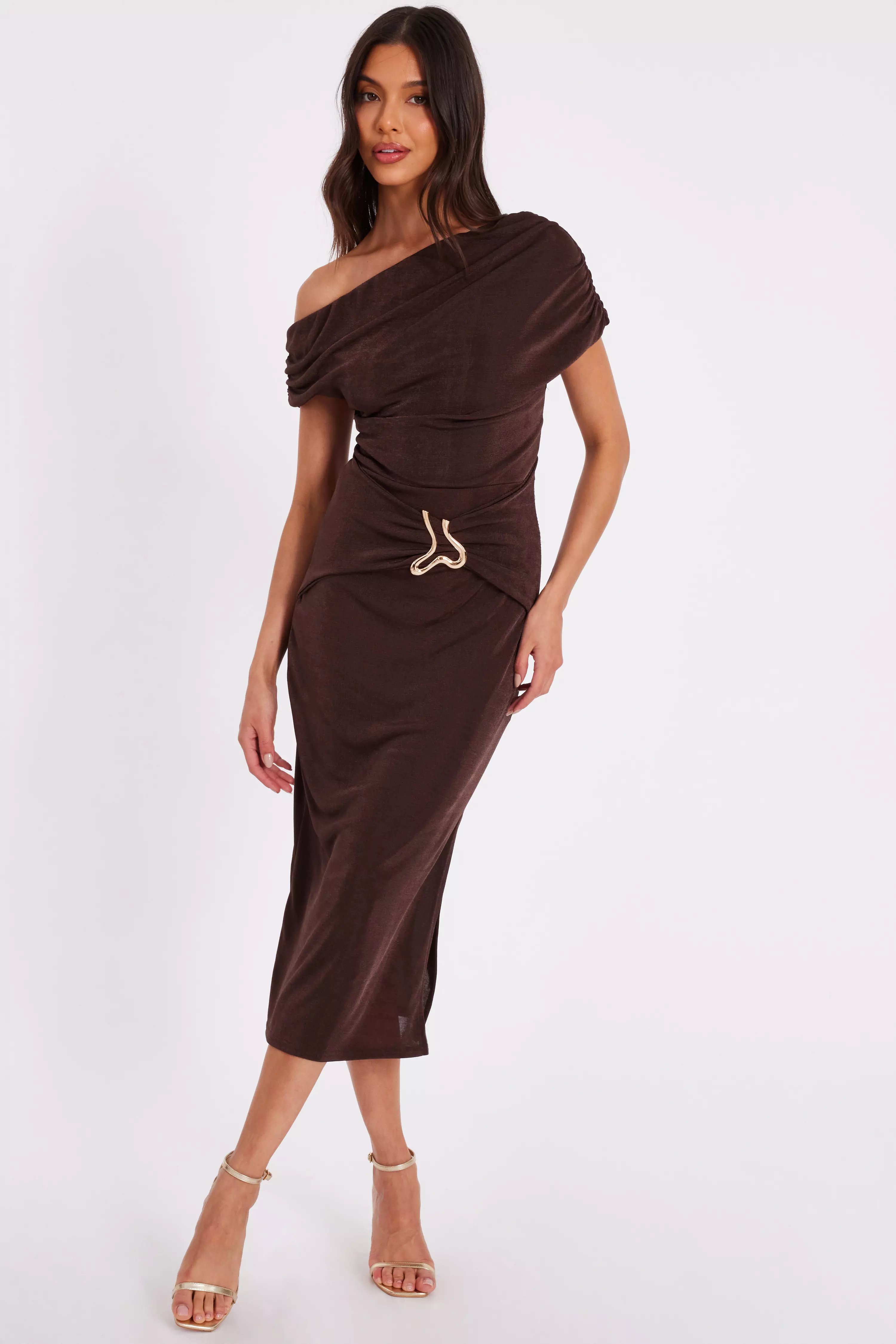 Brown Dresses | QUIZ Clothing