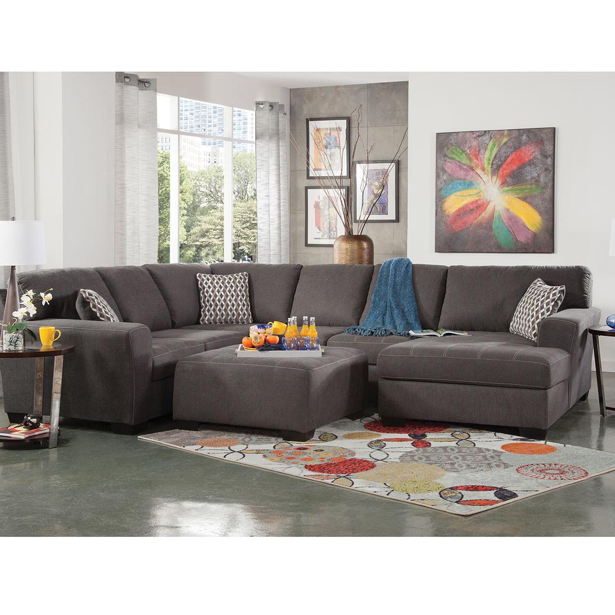 Rent to Own Woodhaven 3 - Piece Serenity Sectional w/ Cocktail Ottoman ...