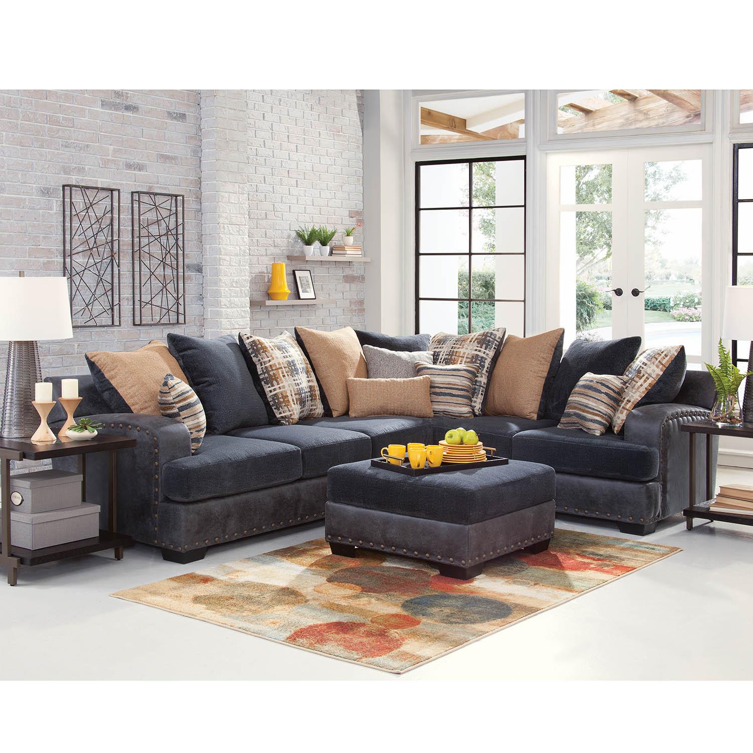 Rent to Own Woodhaven 2 - Piece Levi Sectional w/ Ottoman at Aaron's today!