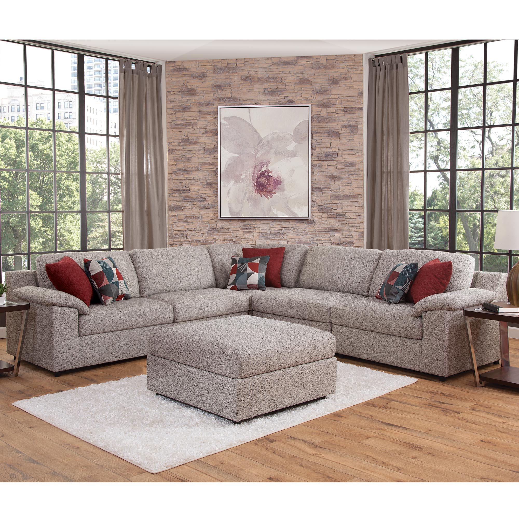 Rent to Own Woodhaven 6-Piece Sonoma Modular Sectional w/ Ottoman at ...