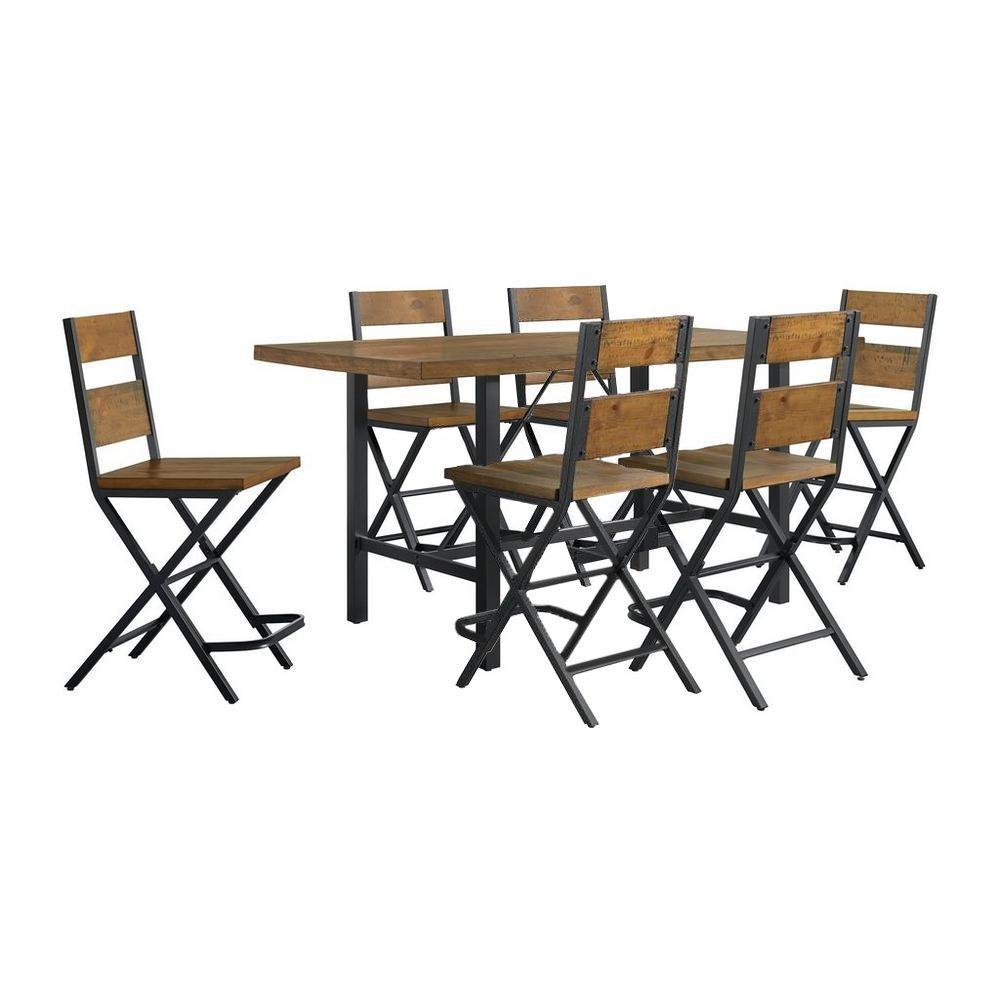 Rent to Own Elements 7 - Piece Melton Counter Height Dining Set at ...
