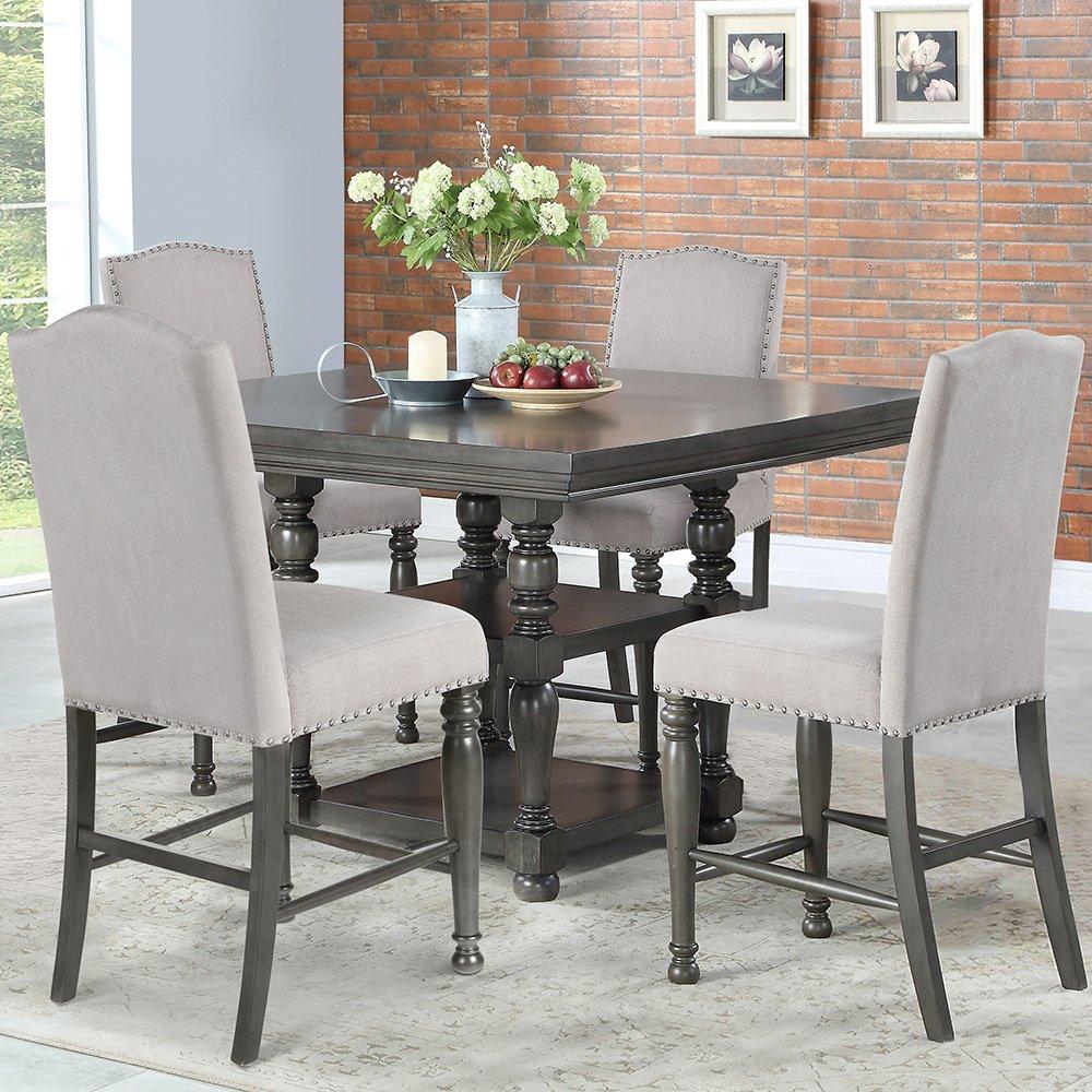 Rent to Own Steve Silver Caswell 5 - Piece Counter Height Dining Set at ...