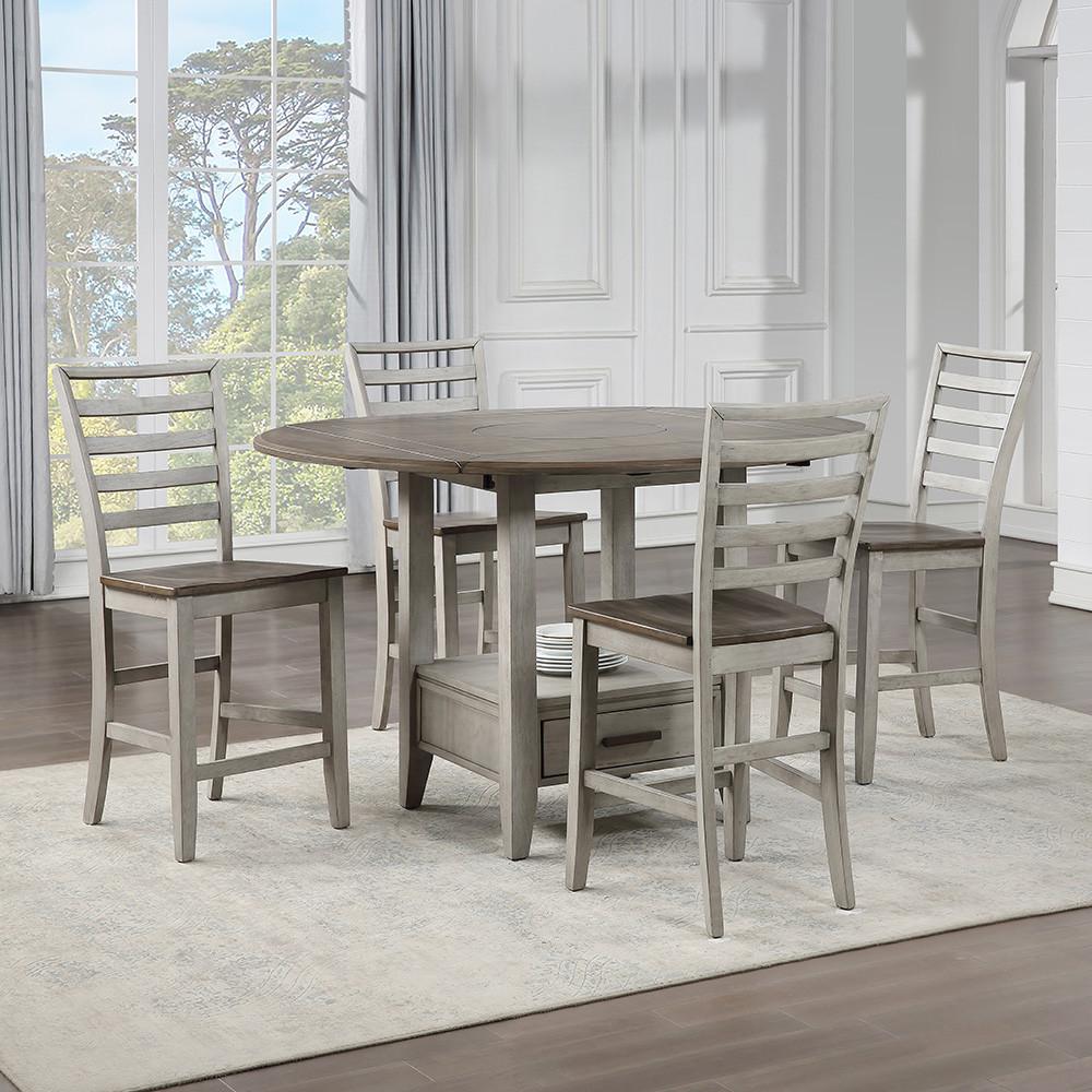 Rent to Own Steve Silver Abacus 5 - Piece Drop Leaf Counter Height ...