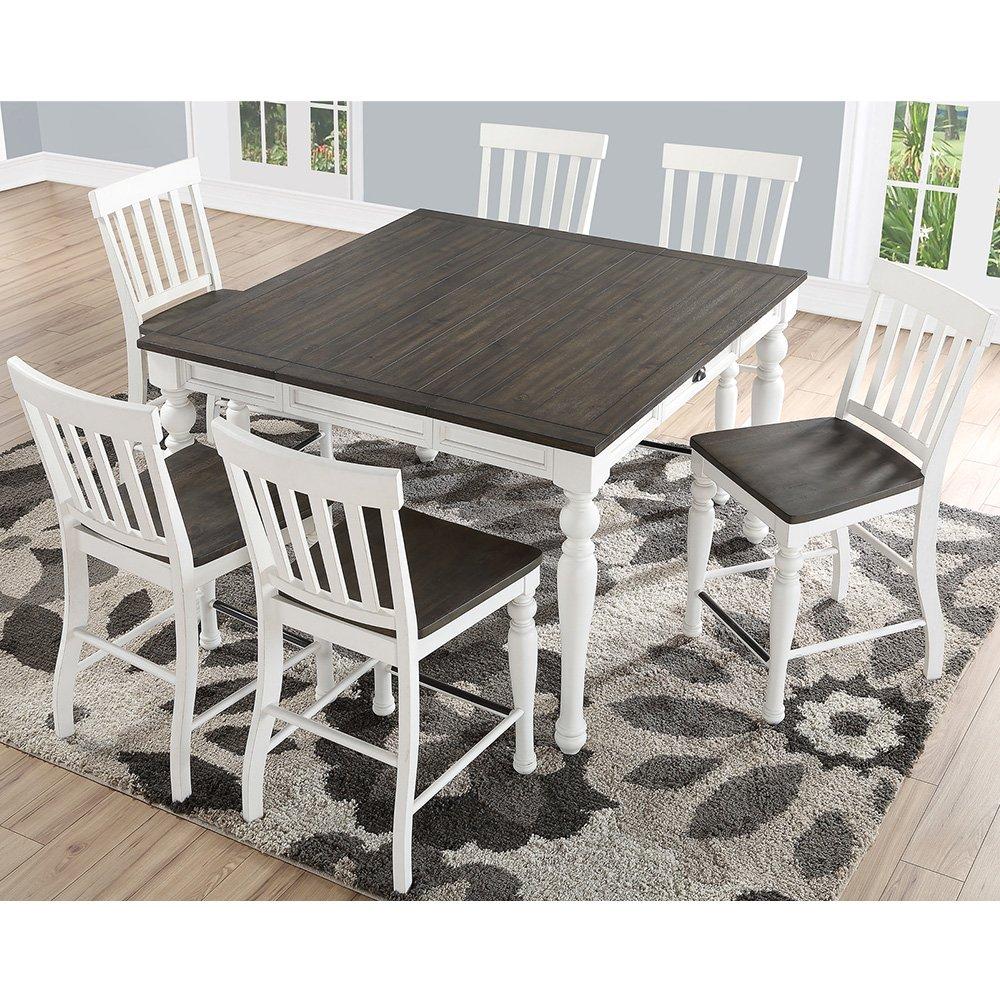 Rent to Own Steve Silver Joanna 7 - Piece Counter Height Dining Set at ...