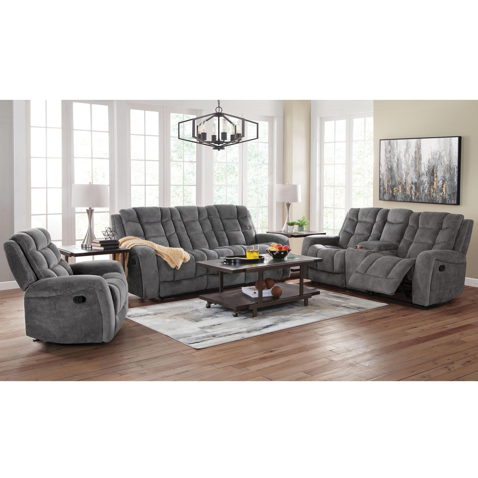Blankenship Fabric Reclining Sofa With Drop Down Console And Usb Ports ...