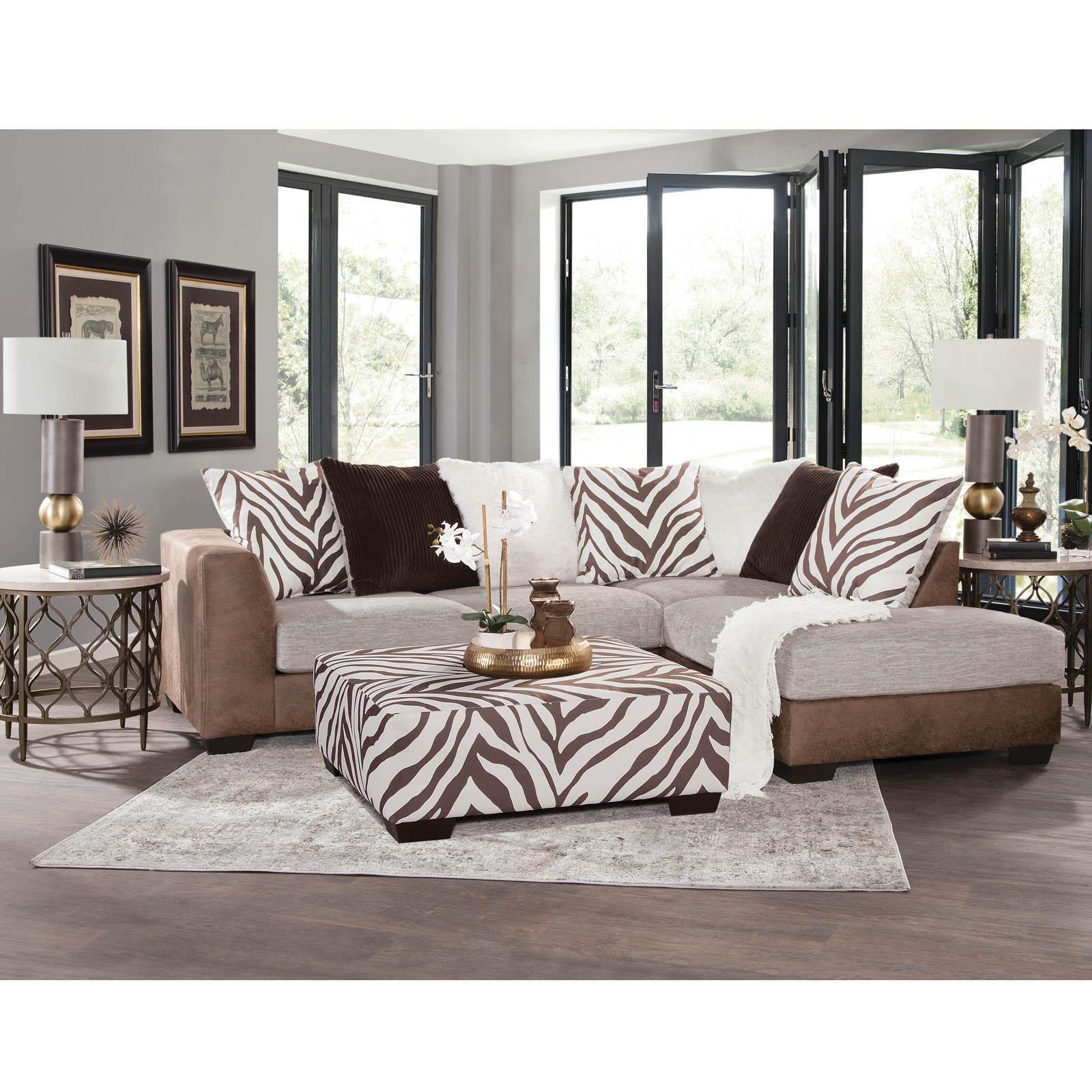 Rent to Own Woodhaven Simba 9 - Piece Living Room Set with Ottoman at ...